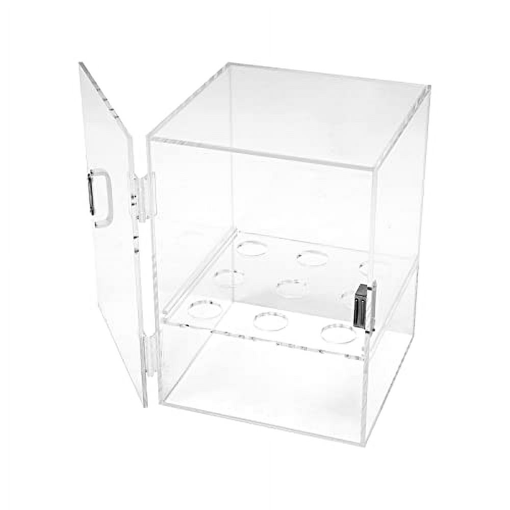Ice Cream Cone Holder Cabinet, 9 Holes Acrylic Display Case Transparent ...