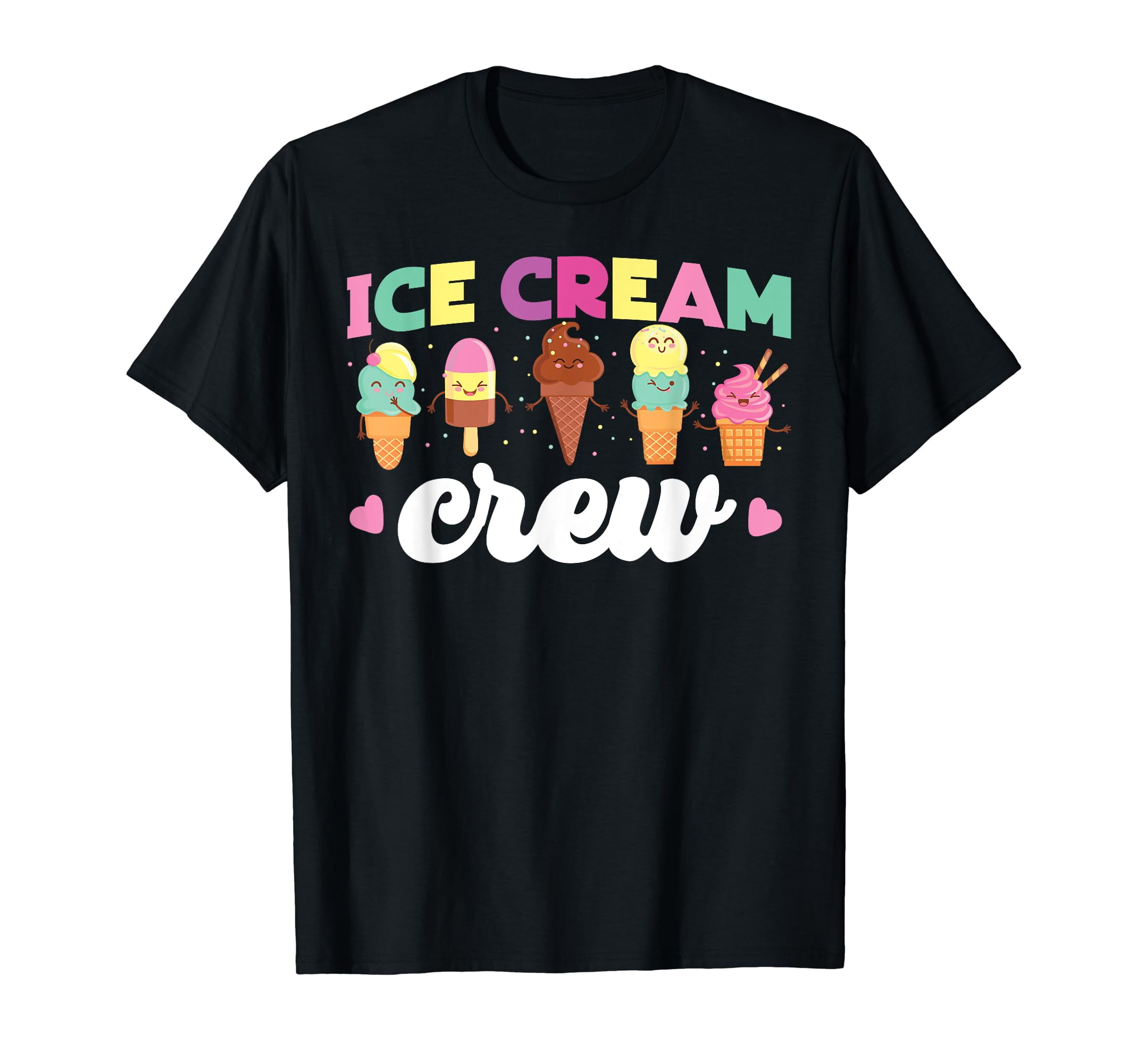 Ice Cream Cone Ice Cream Crew T-Shirt - Walmart.com