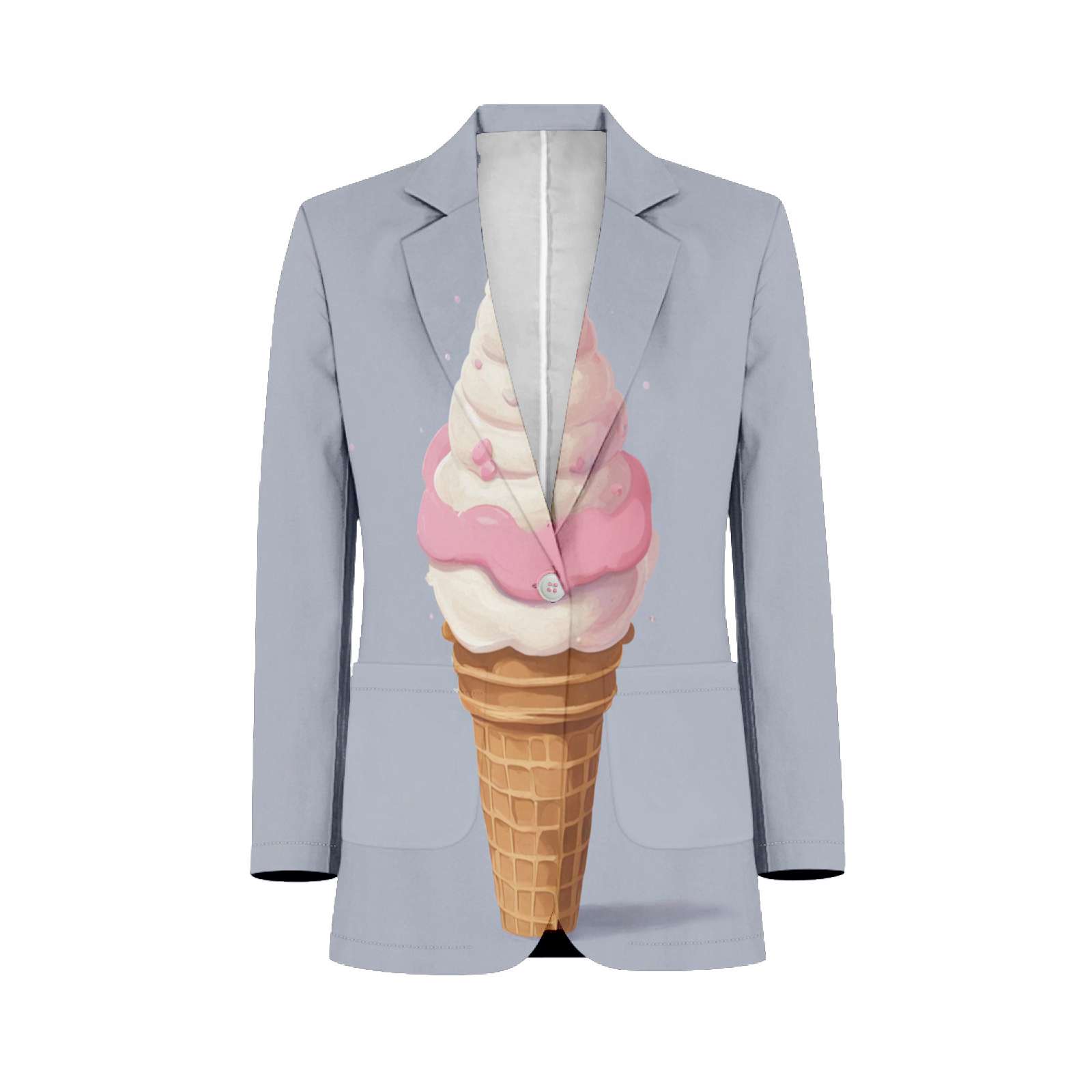 Ice Cream Cone Men's Suit Blazer Casual Party Wear Slim Fit Suit Jacket ...