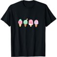 Ice Cream Cone Popsicle Gelato Kawaii Frozen Desserts T-Shirt - Walmart.com