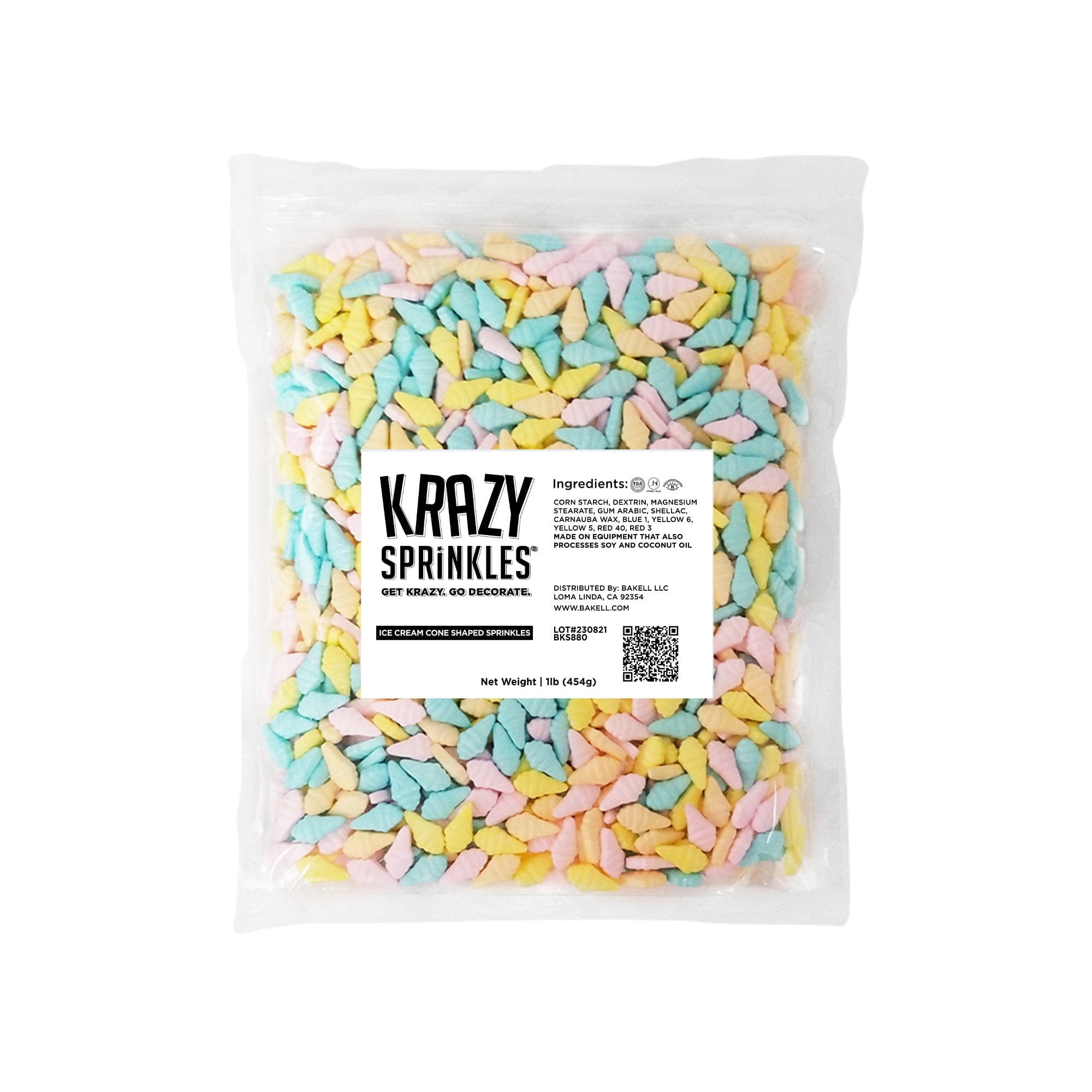 Krazy Sprinkles - Edible Ice Cream Cone Shapes - Bold Cake Decoration ...