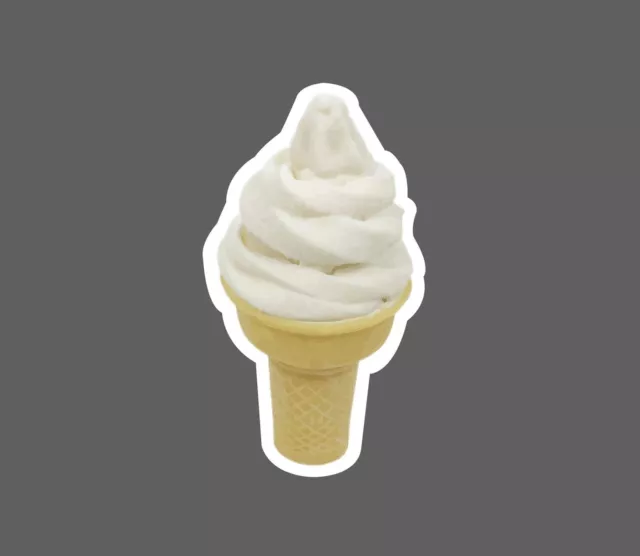 Ice Cream Cone Sticker Vanilla Waterproof Sticker Phone Decal Water ...