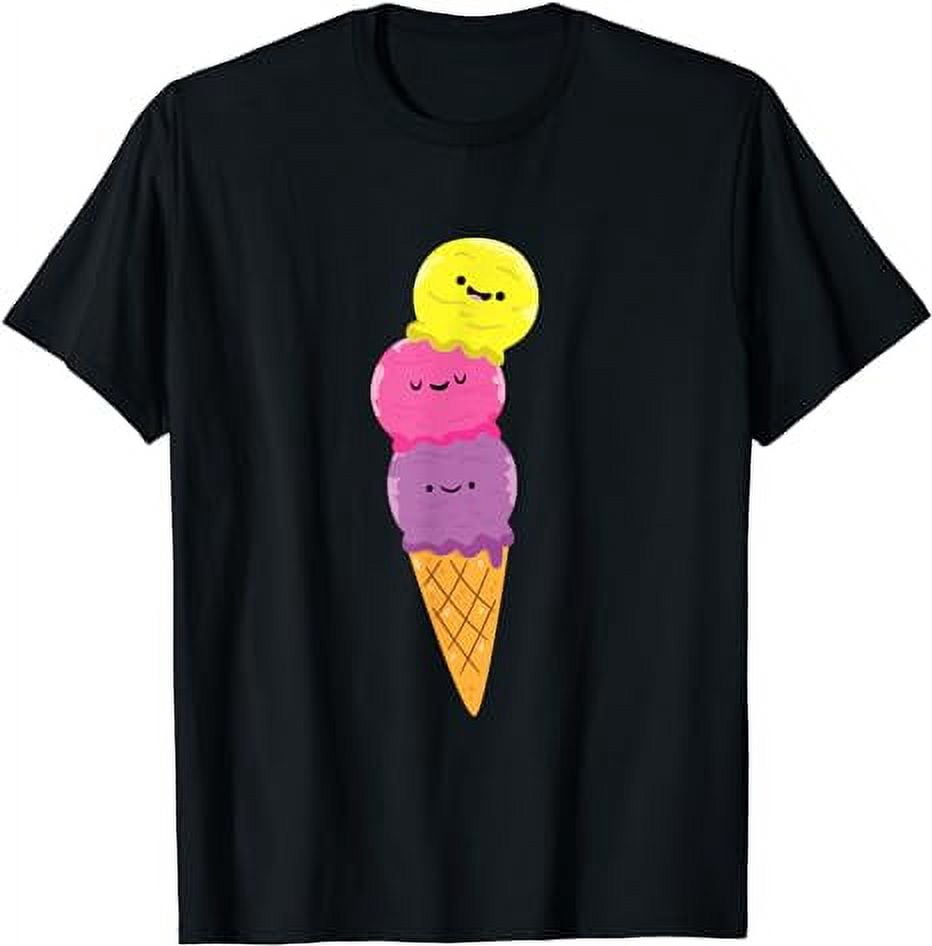 Ice Cream Cone Summer Ice Cream Cone T-Shirt - Walmart.com