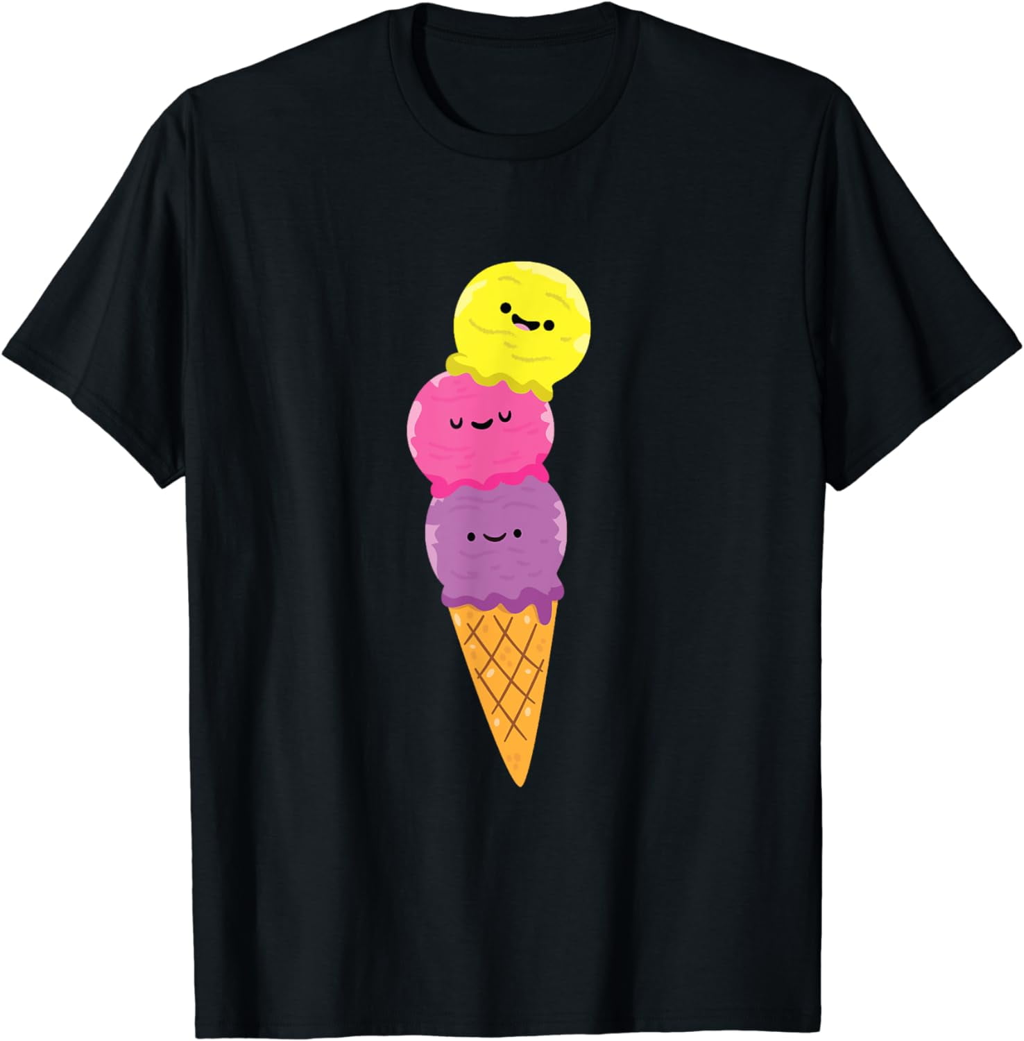 Ice Cream Cone Summer Ice Cream Cone T-Shirt - Walmart.com