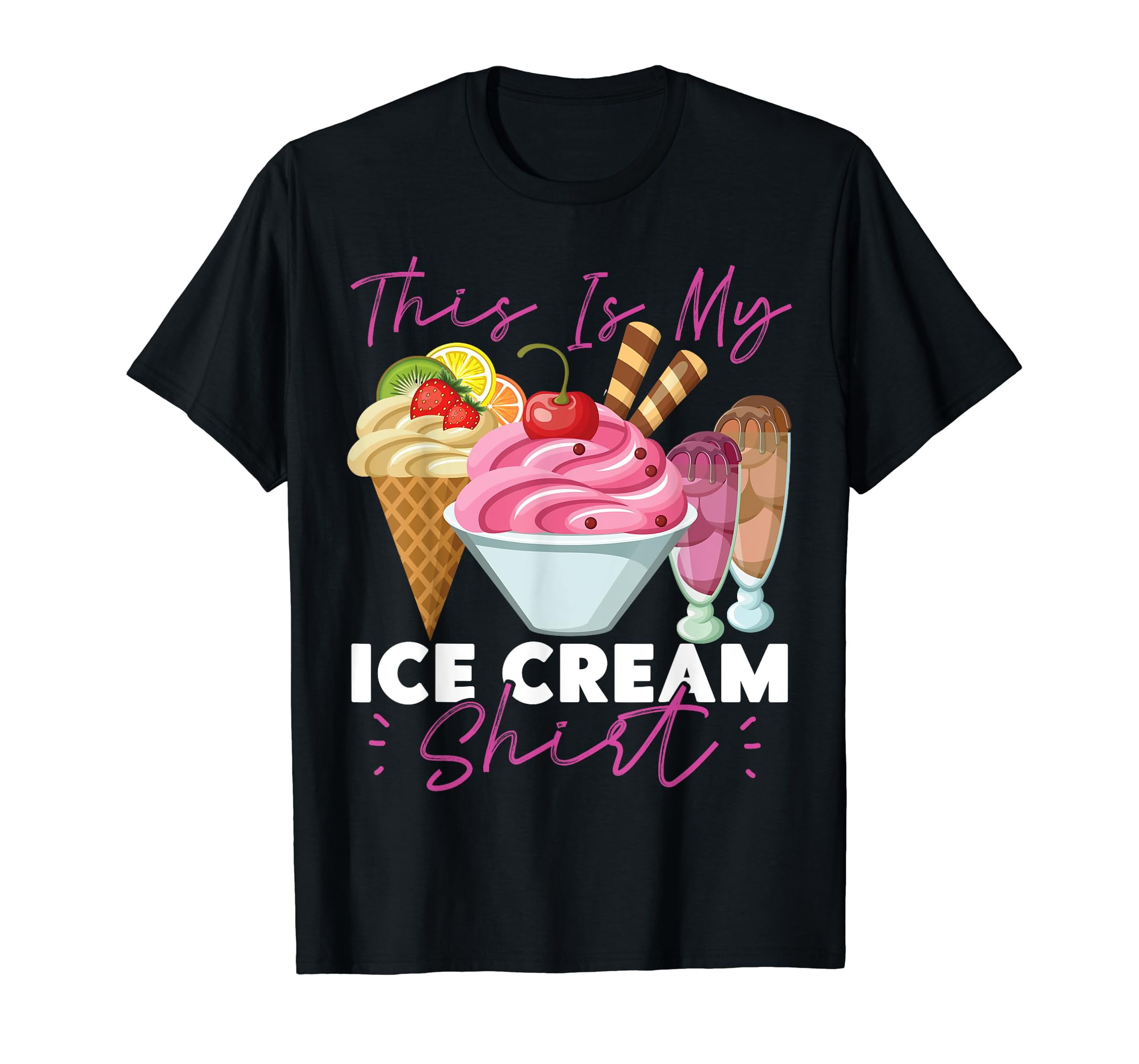 Ice Cream Cone This Is My Ice Cream Shirt T-Shirt - Walmart.com