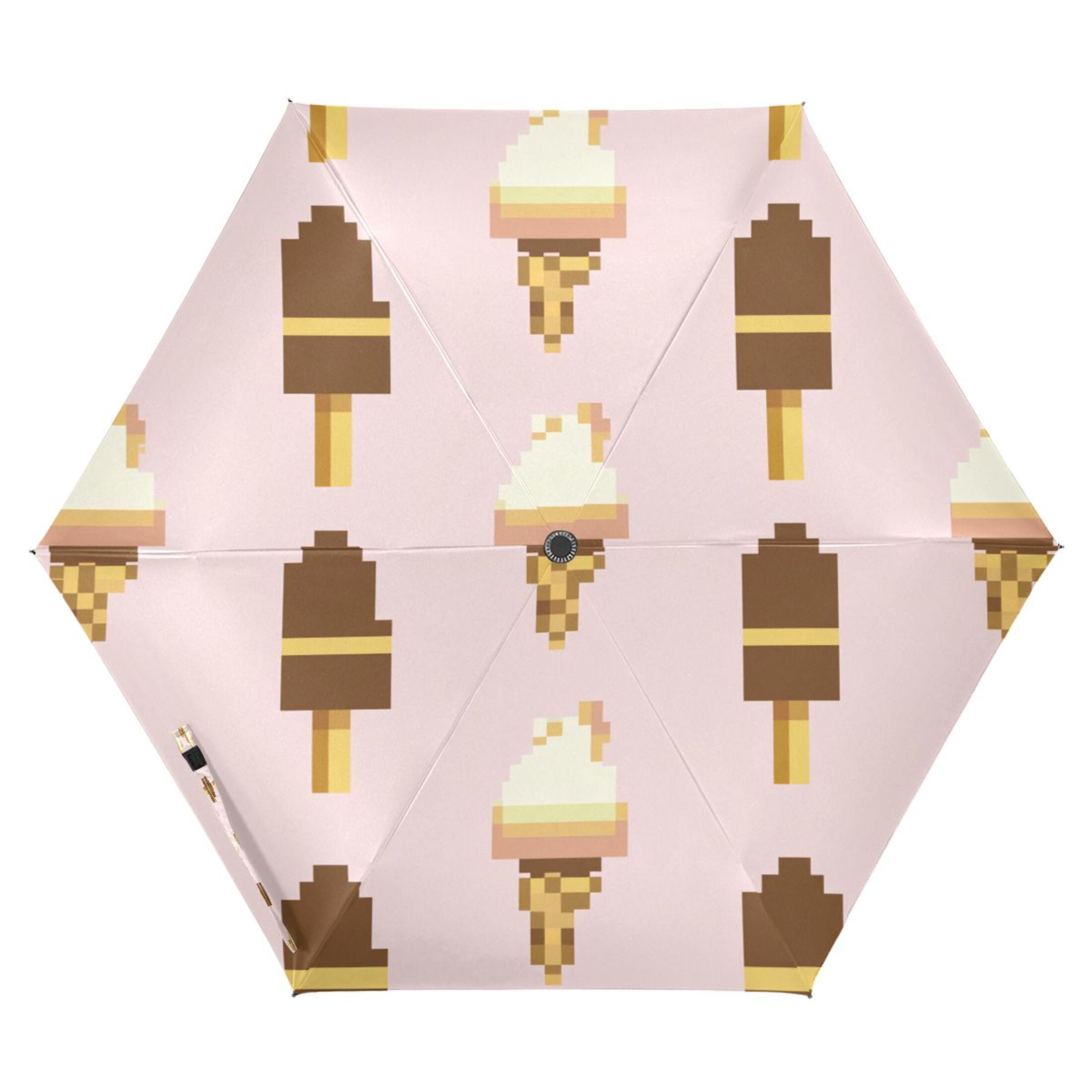 Ice Cream Cones UV50+ Sunscreen Portable Umbrella, Waterproof, Ultra ...