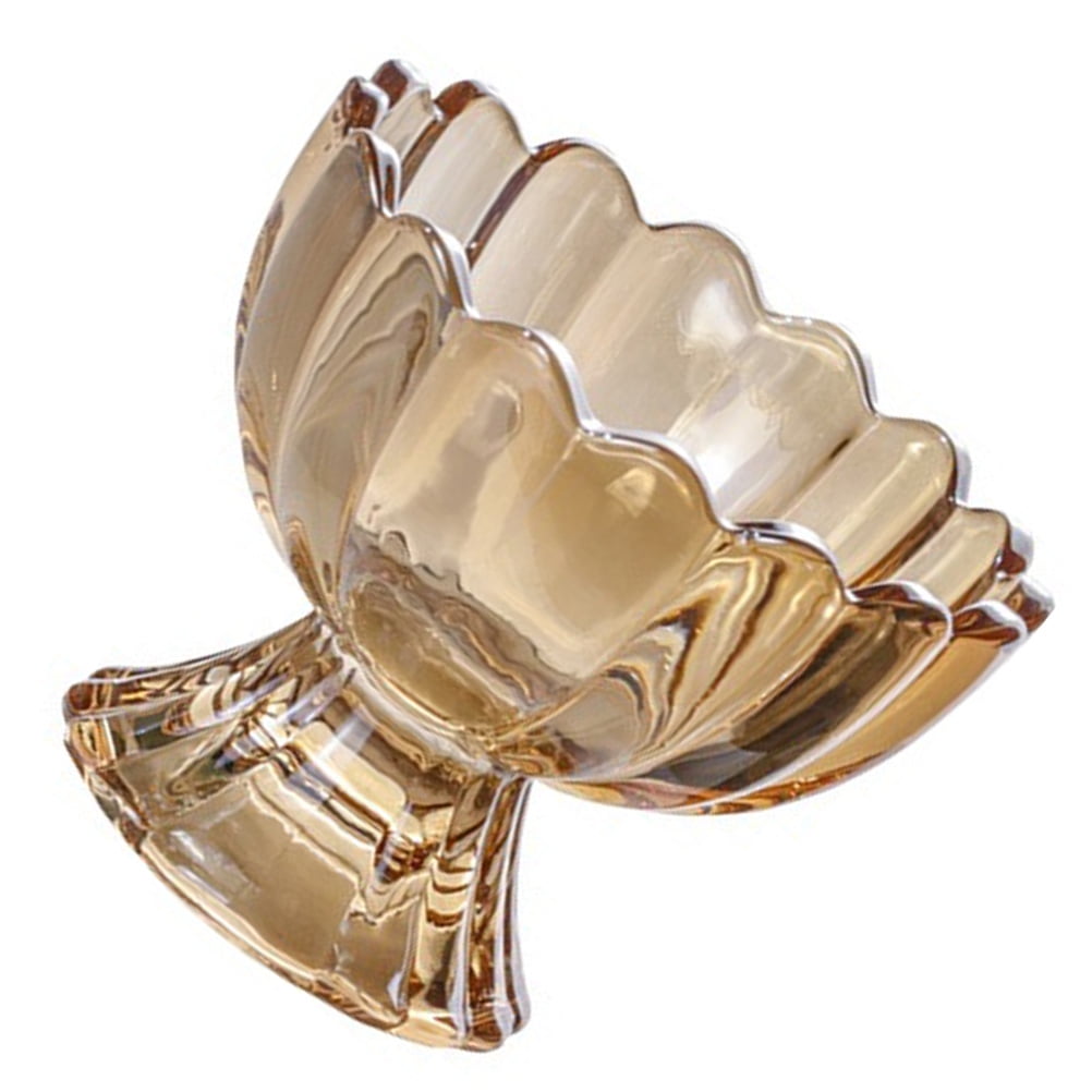 Exquisite 5 Oz Decorative Glass Ice Cream Sundae Bowls, Set Of 6 Footed ...