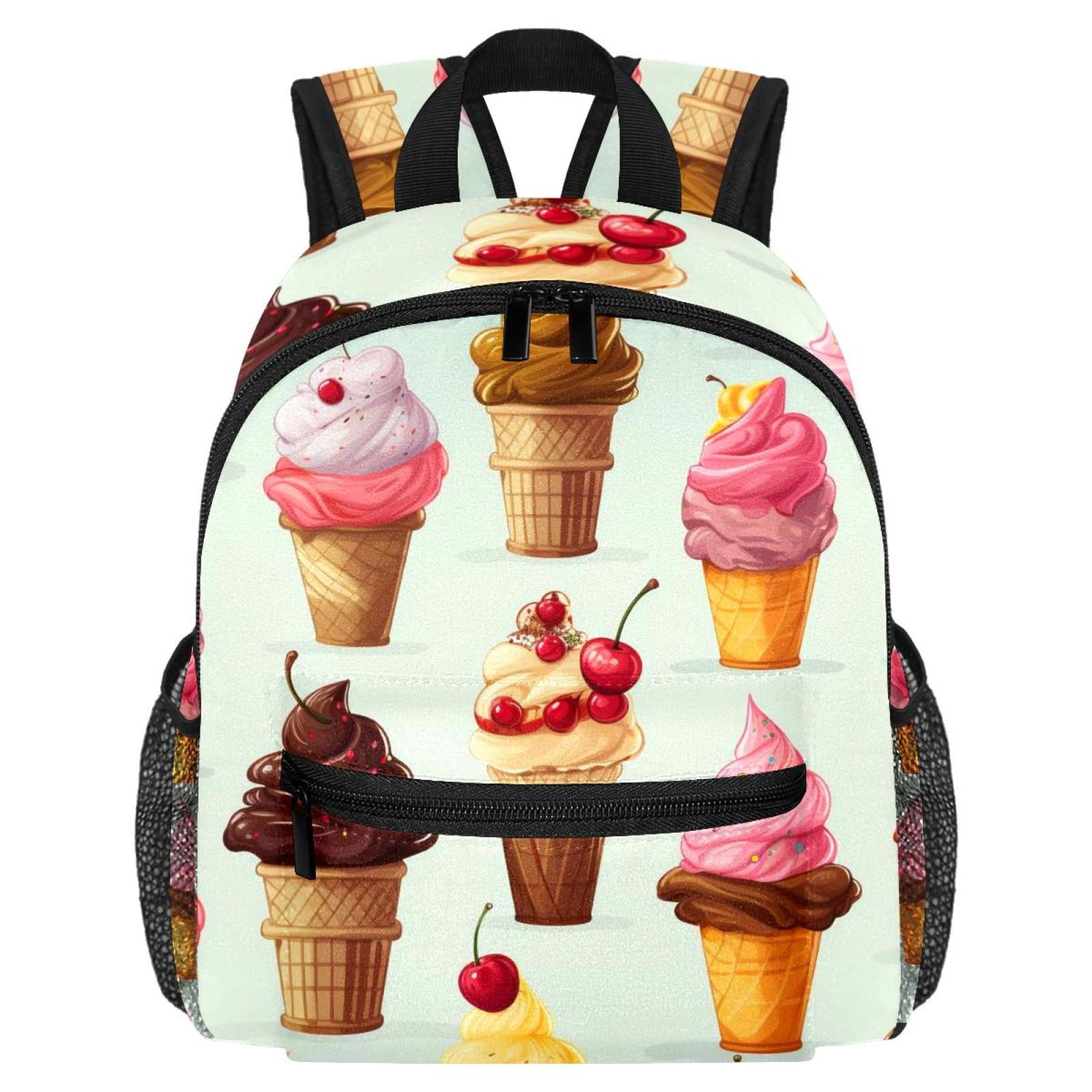 Ice Cream Cute Bag Diaper Backpack Baby Cushion Backpack Backpack for ...