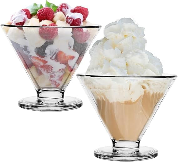 Ice Cream Dessert Bowl Set Ice Cream BowlDessert Set Crystal Cut Bowl 170ML 2 - Walmart.com