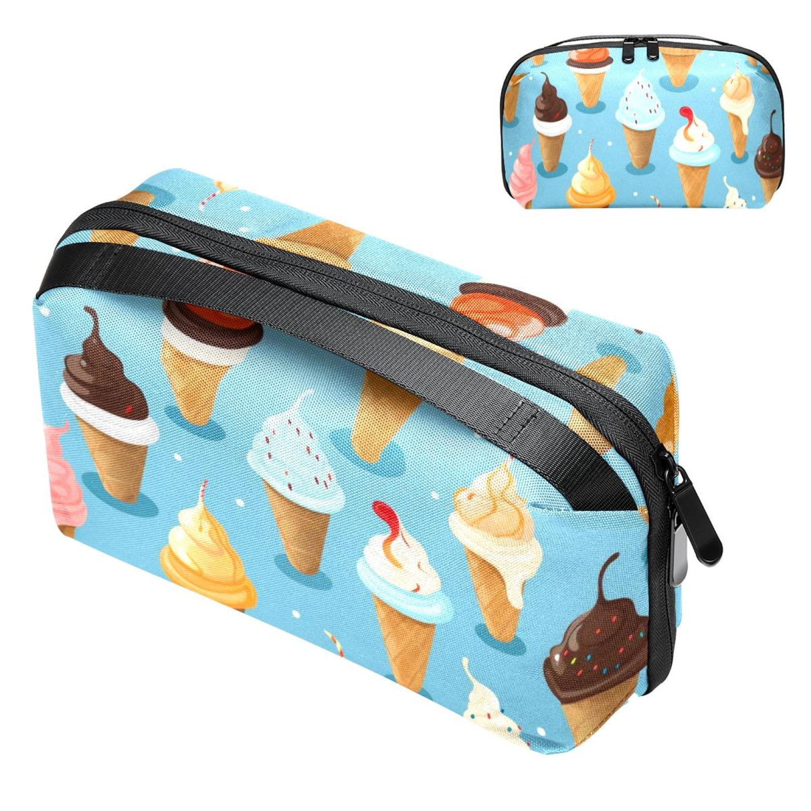 Ice Cream Digital Organizer Bag with Waterproof Oxford Cloth, 5.9x9 ...