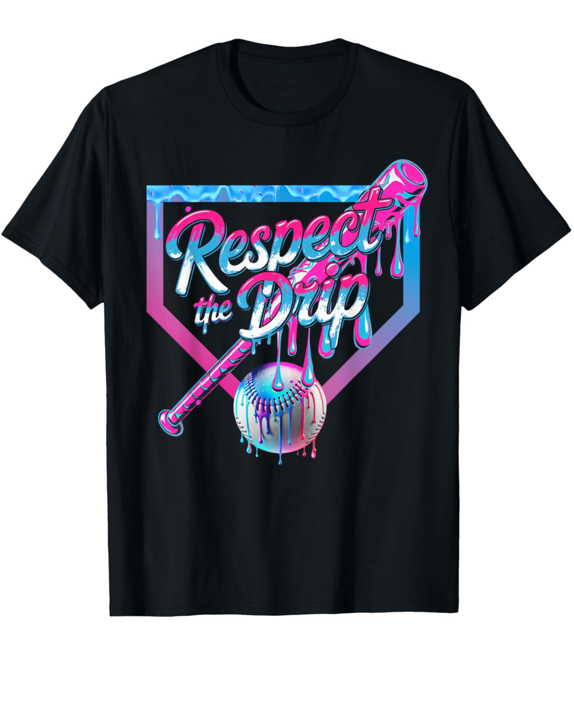 Ice Cream Drip For Boys Youth Baseball Sport Graphic T-Shirt - Walmart.com