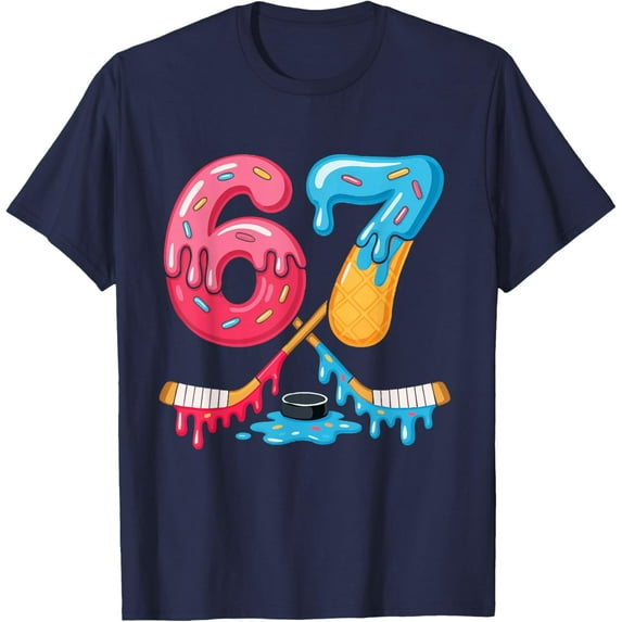 Ice Cream Drip Print T-Shirt - Walmart.com