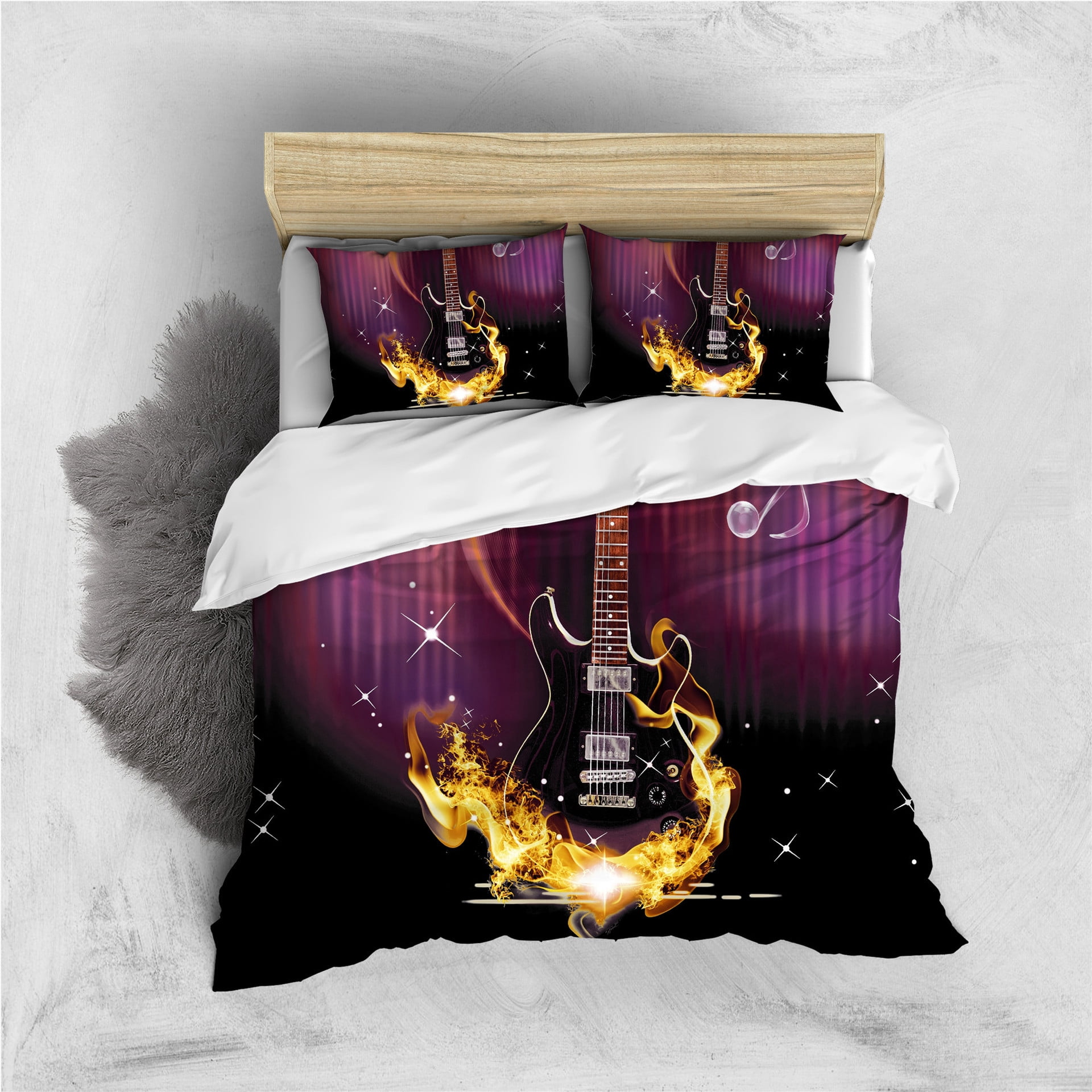 Ice Cream Duvet Cover King/ Size wave Board Lollipop with Bow Tie Hip ...