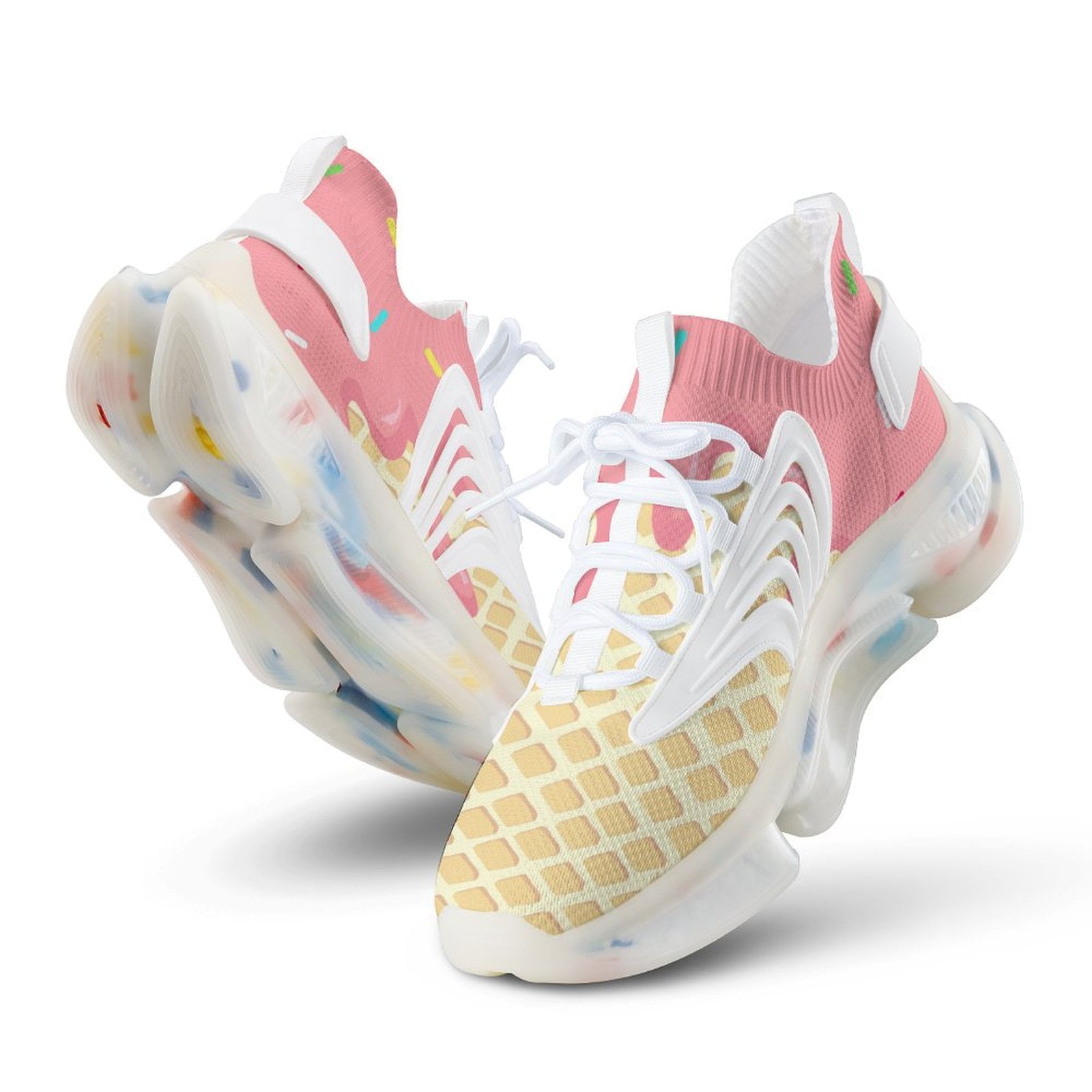 Ice Cream, Flowing Walking Shoes for Men Woman Lightweight Tennis ...