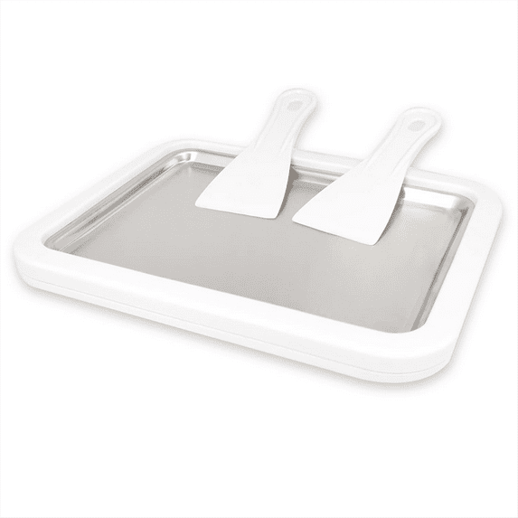 Ice Cream Frozen Yogurt Machine Stainless Steel Fried Ice Tray Fried ...