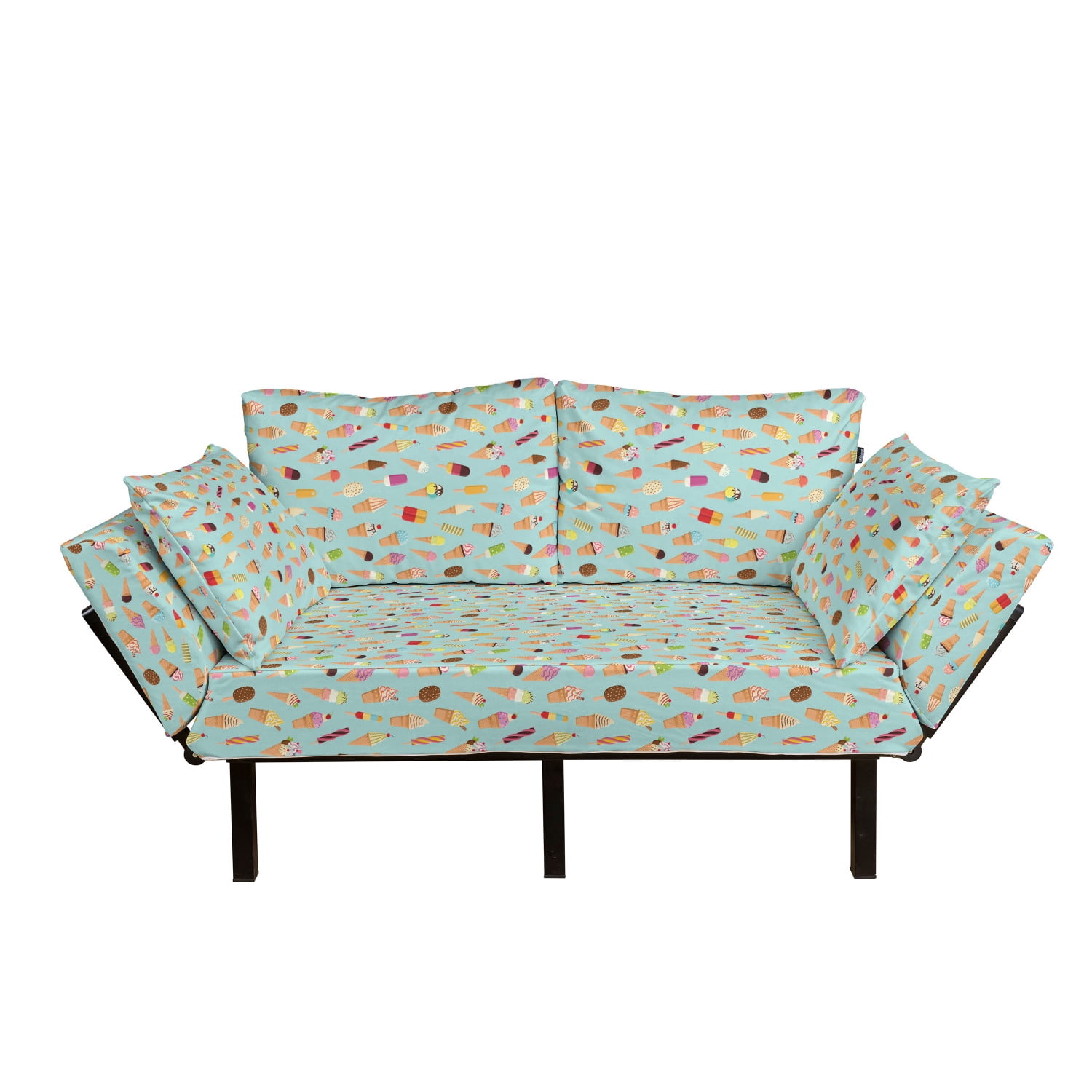 Ice Cream Futon Couch, Mix Yummy Dessert Chocolate and Fruit Flavor ...