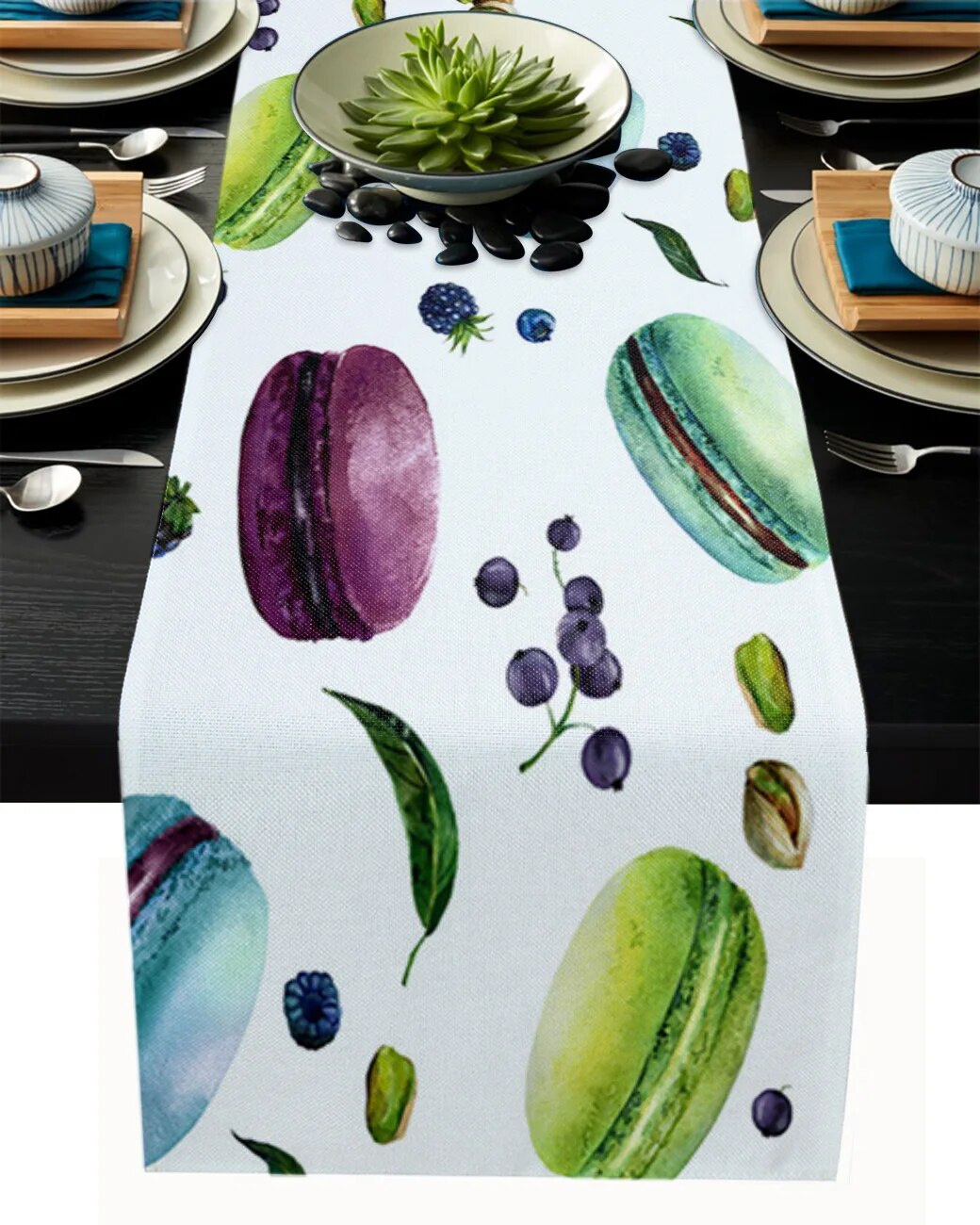 Ice Cream Ice Cream Cake Table Runner for Dining Table Kitchen Table ...