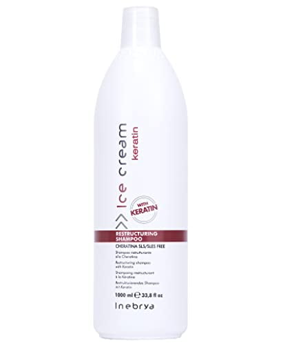 Ice Cream Keratin Restructuring Shampoo 33.8oz by Inebrya - Walmart.com