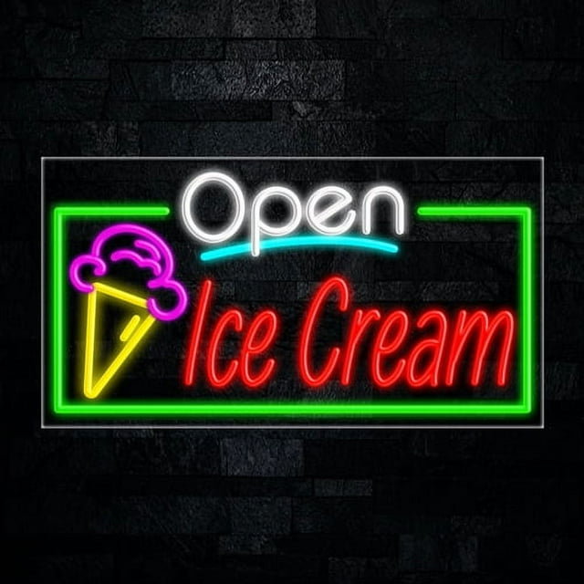 Ice Cream LED Neon Sign 33"L x 18"H #35764 - Walmart.com
