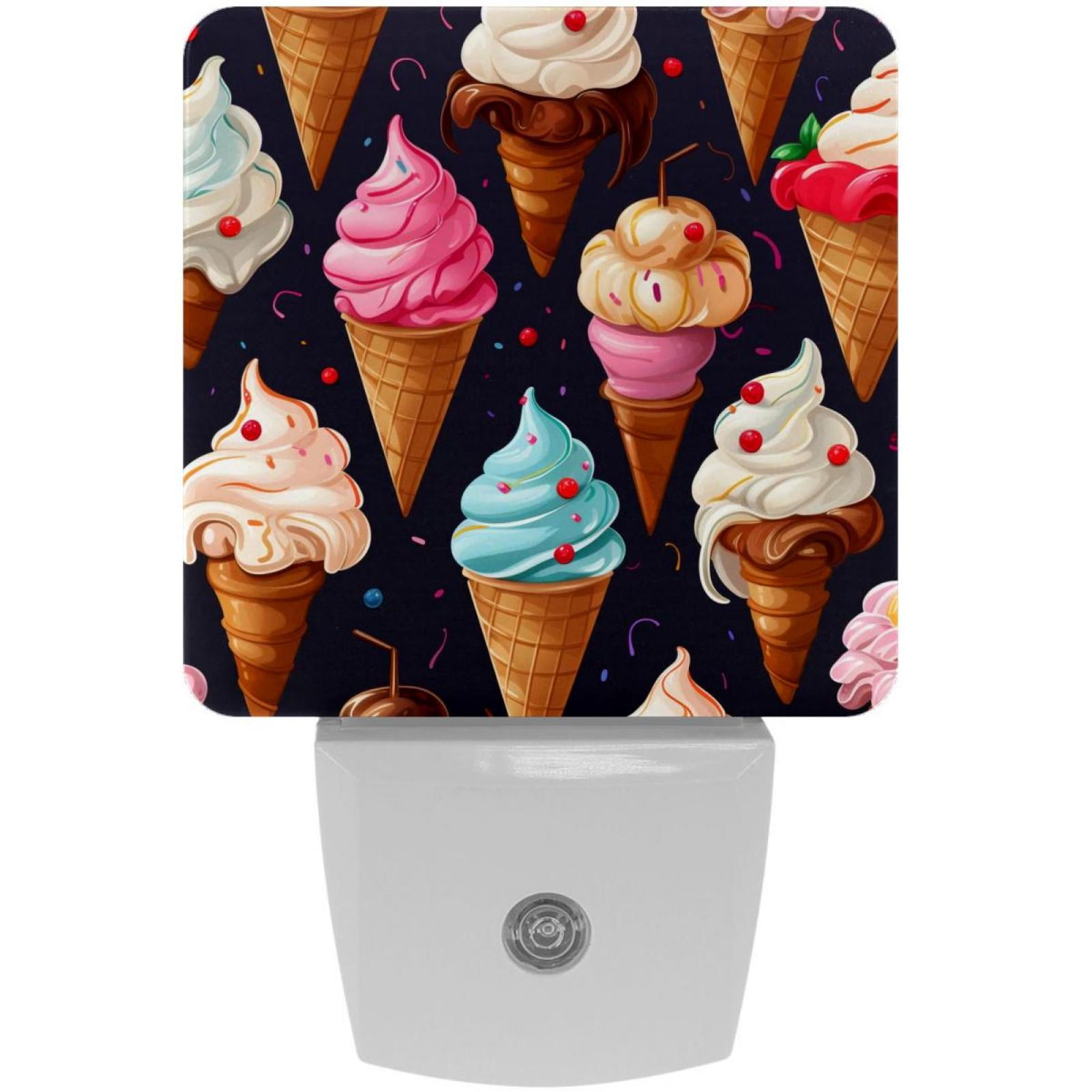Ice Cream LED Square Night Light - Compact and Energy Efficient ...