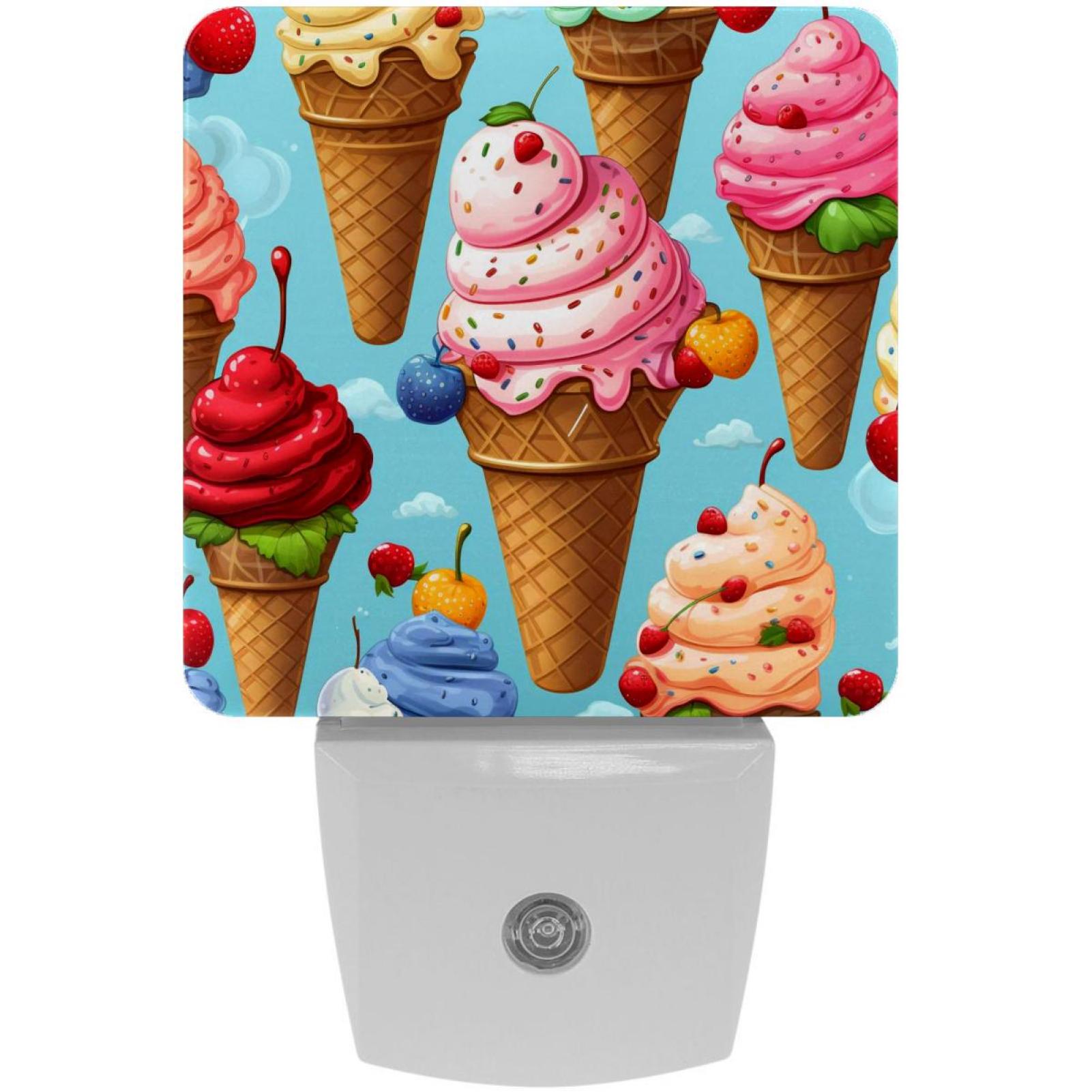 Ice Cream LED Square Night Lights - Energy Efficient & Elegant ...