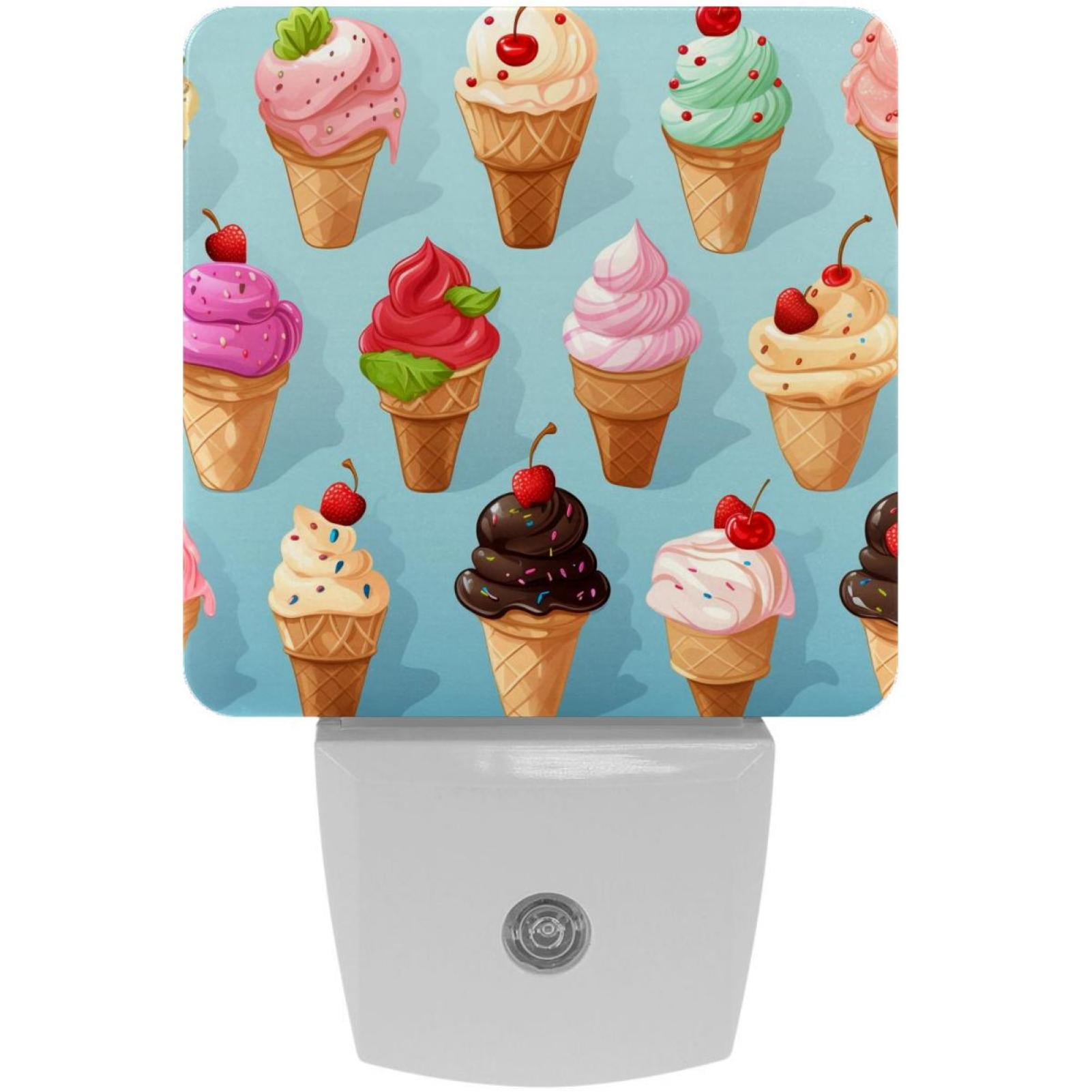 Ice Cream LED Square Night Lights - Energy Efficient and Stylish ...