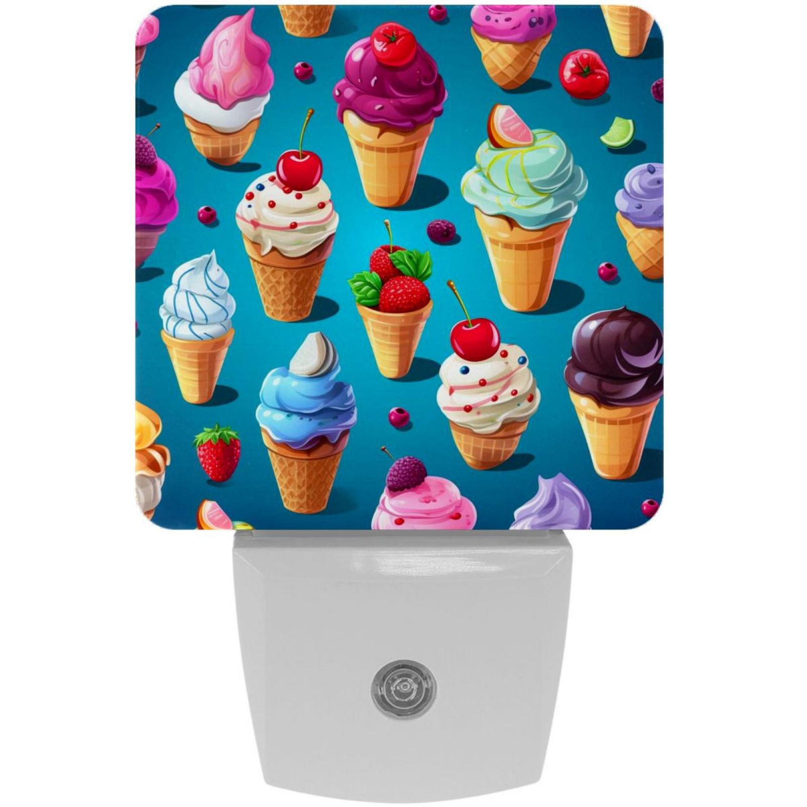 Ice Cream LED Square Night Lights- Energy Efficient and Stylish ...