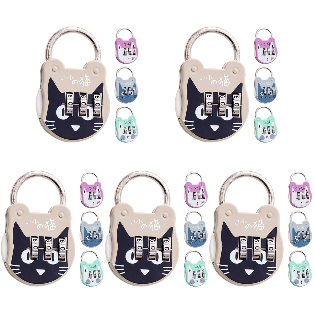 Ice Cream Lock Household Padlock 20 Pcs Locker Cute Storage Cabinet ...