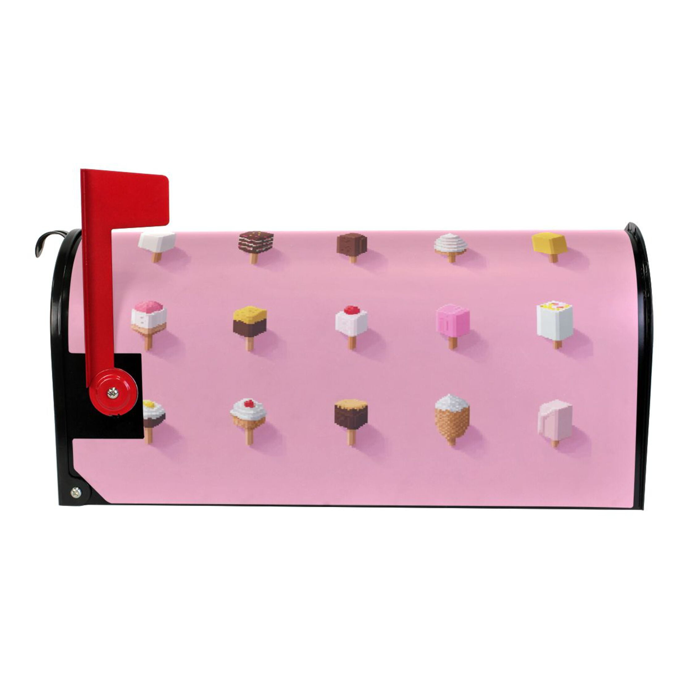 Ice Cream Magnetic PVC Mailbox Cover, 25.4" x 20.7" Large, Waterproof ...