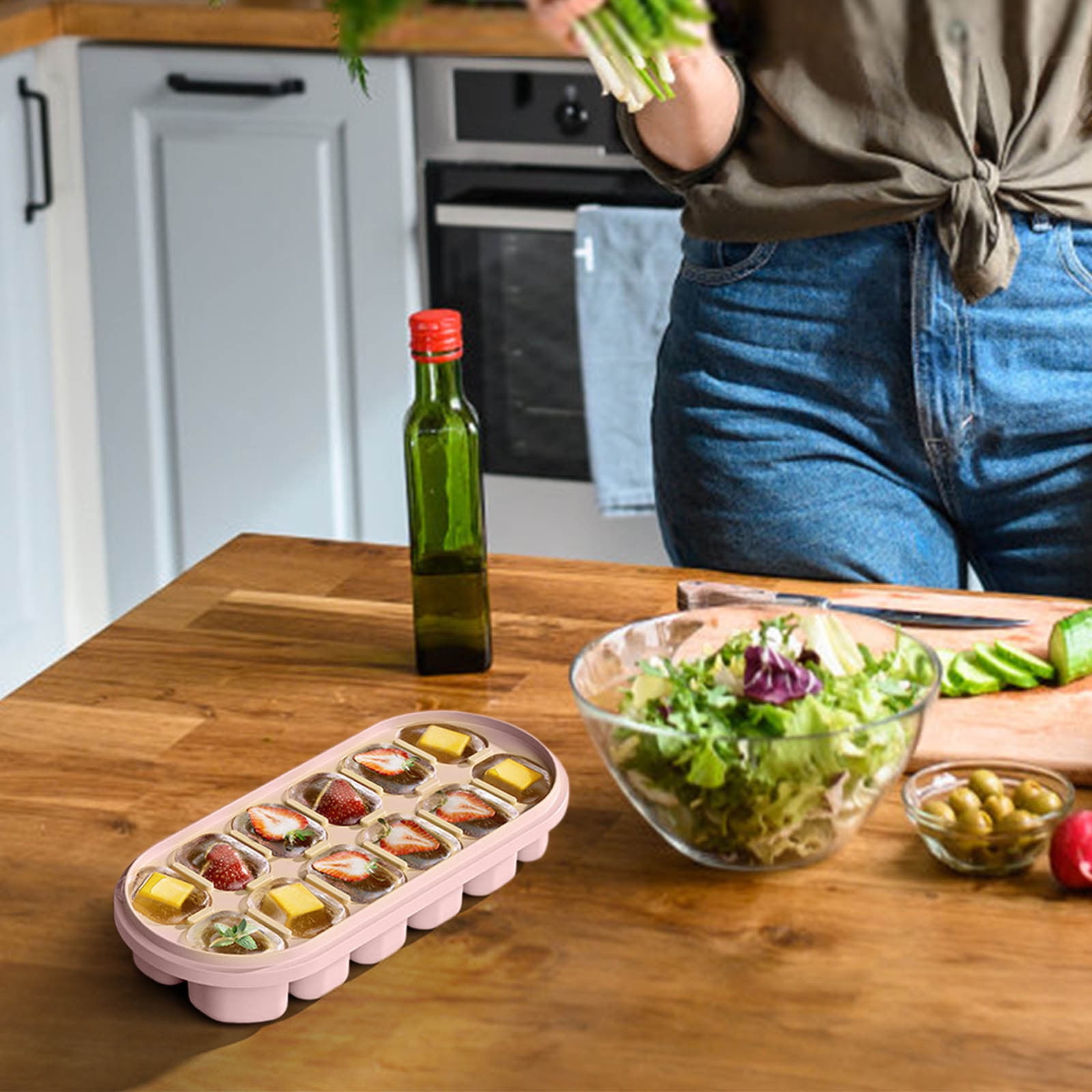 Ice Cream Maker 10 New Slicone Ice Tray Maker Homemade DIY Popsicle Ice ...