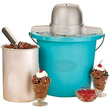 Nostalgia 6-Quart Wood Bucket Ice Cream Maker - Walmart.com