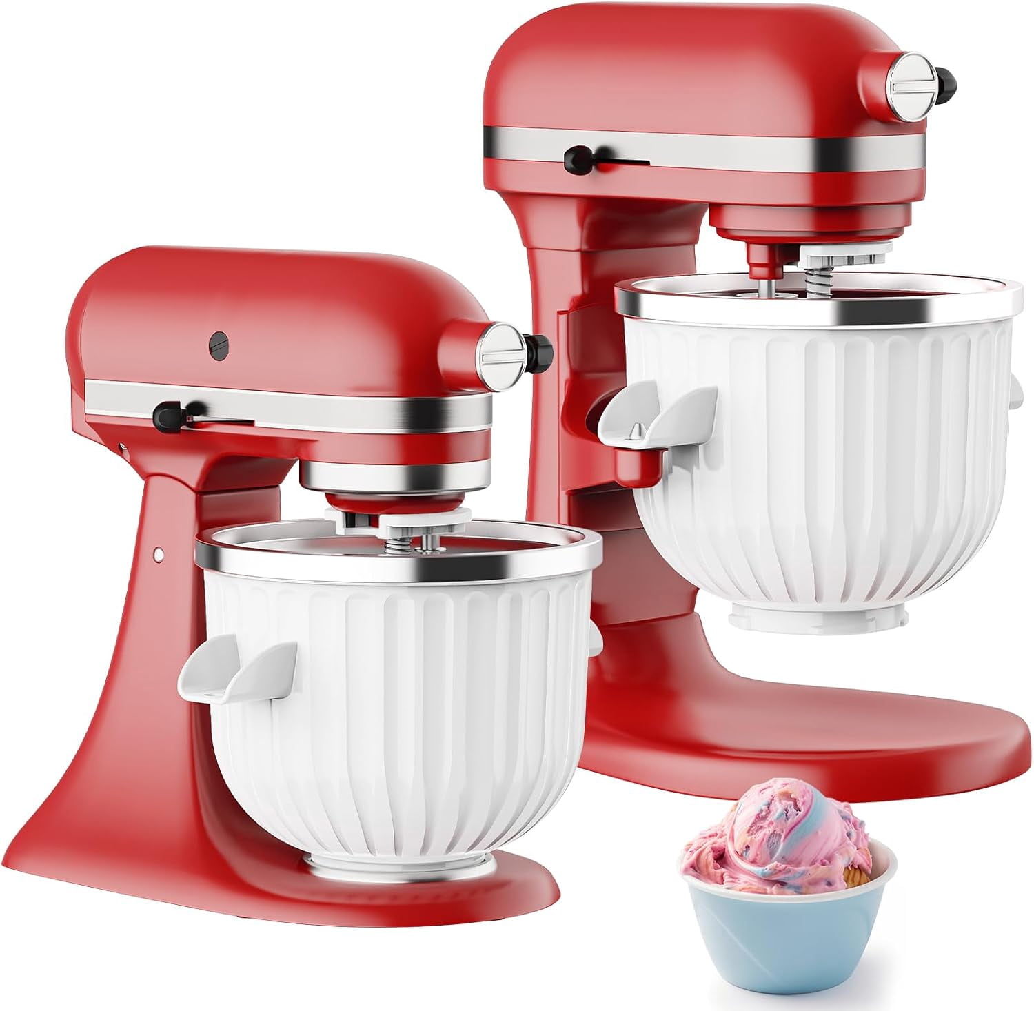 Ice Cream Maker Attachment for Kitchenaid Stand Mixers, Ice Cream Maker ...
