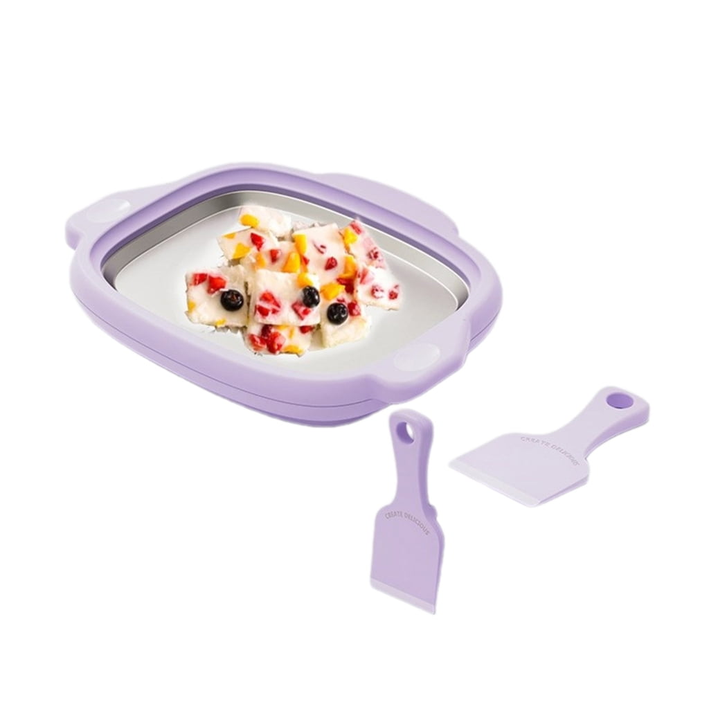 Ice Cream Maker Freeze Yogurt Machine Cold Rollers Plate Homemade Soft ...