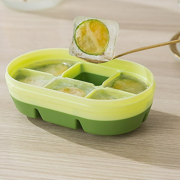 Ice Cream Maker Mold with Lid – Easy-Release Food-Grade Ice Lattice ...