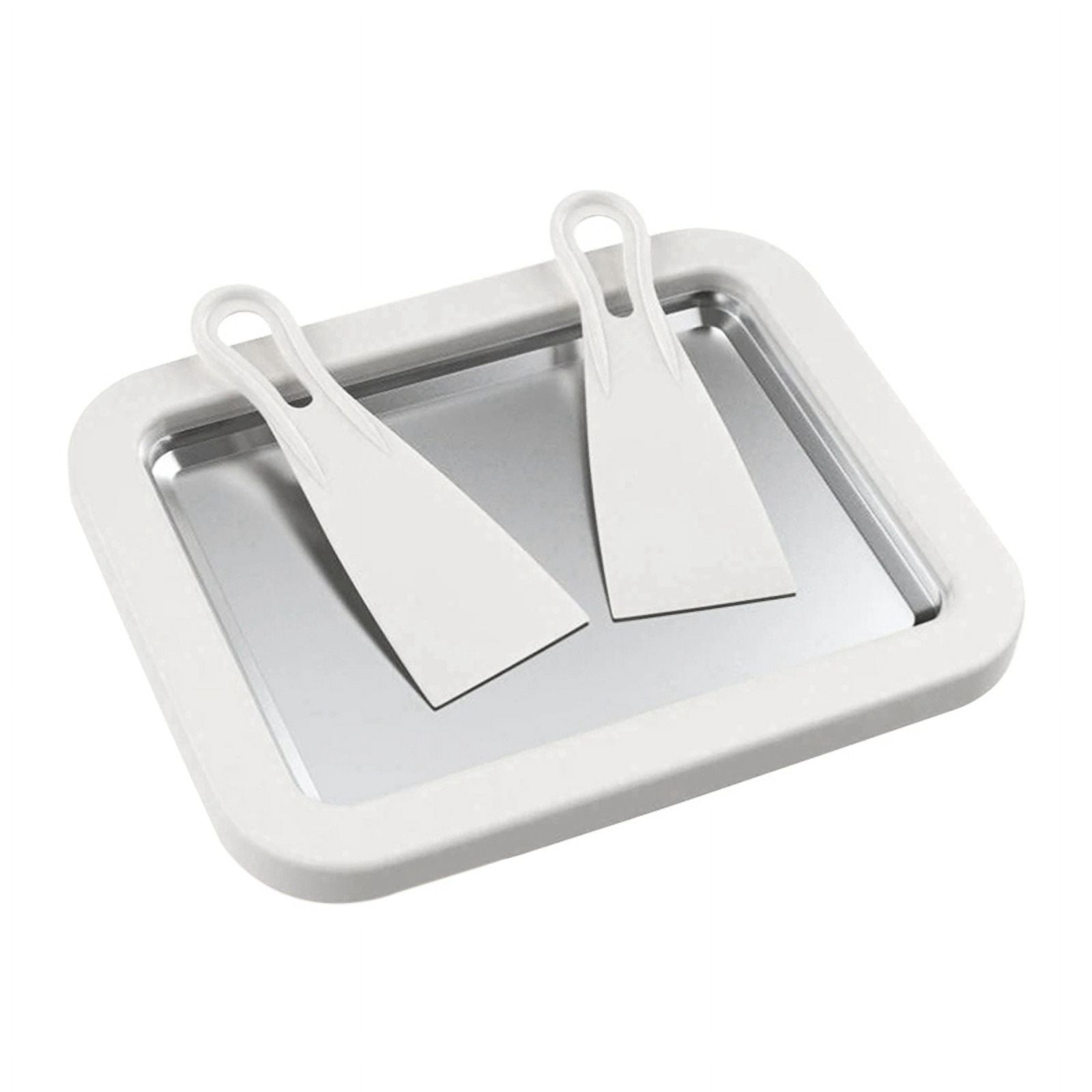 Ice Cream Maker Pan with 2 Scrapers DIY Yogurt Ice Cream Maker Plate ...