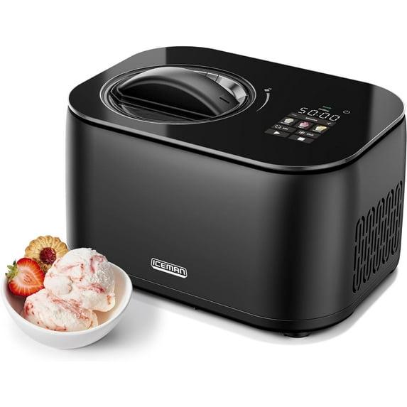 by Ice Cream Maker No Pre-Freezing with Built-In Compressor Makes Ice ...