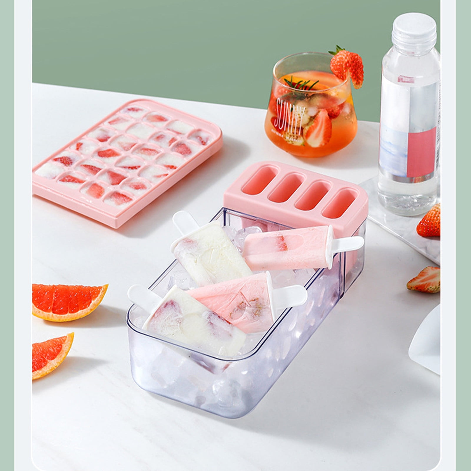 Ice Cream Mold Double-Layer Popsicle Maker | 24 Large Food-Grade DIY ...