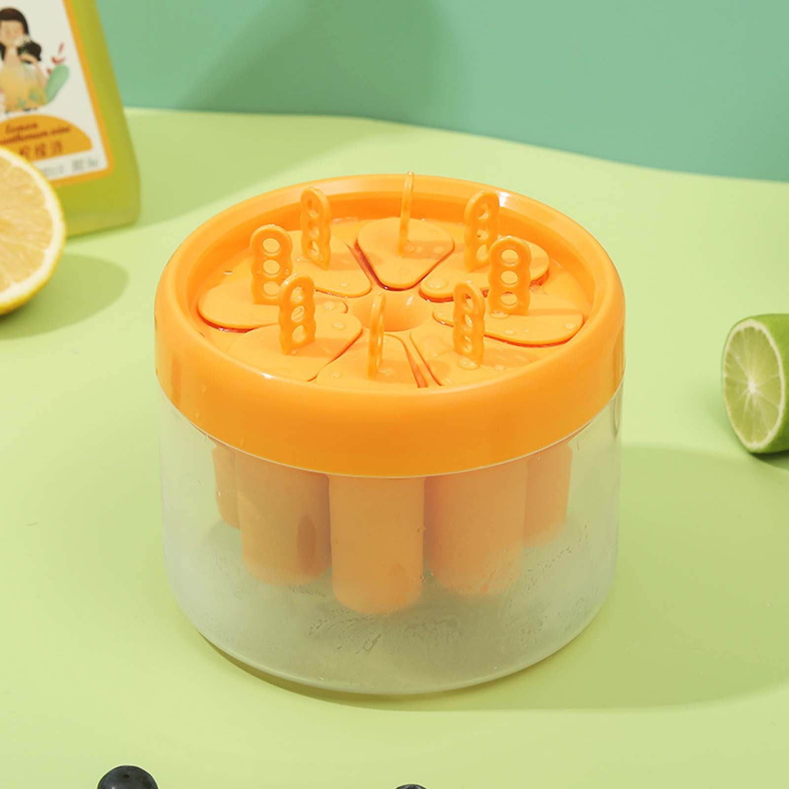 Ice Cream Mold Set | Easy-Release Eight-Compartment Popsicle Maker with ...