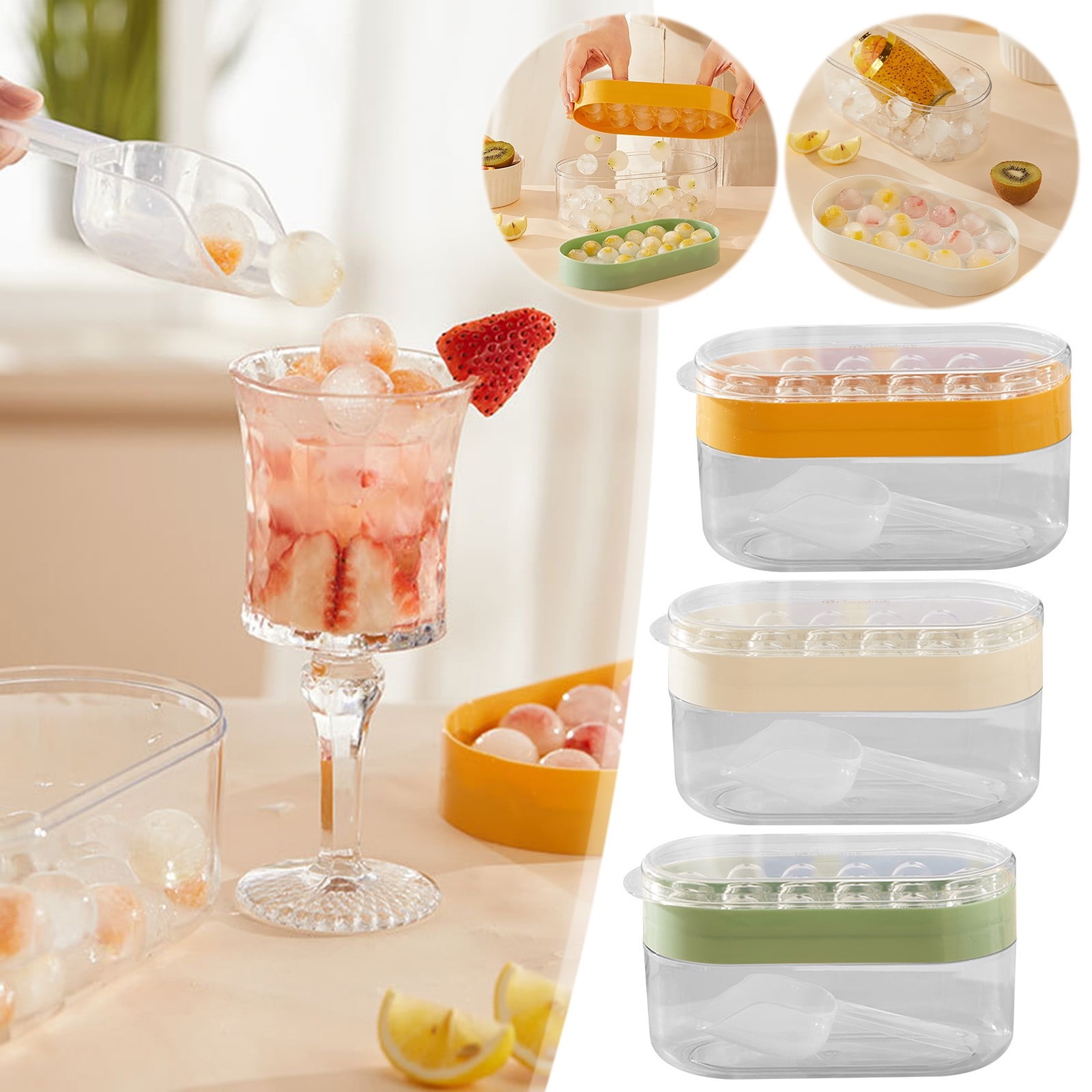 Ice Cream Molding Ice Box-Small Household Refrigerator Ice Molds,Easy ...