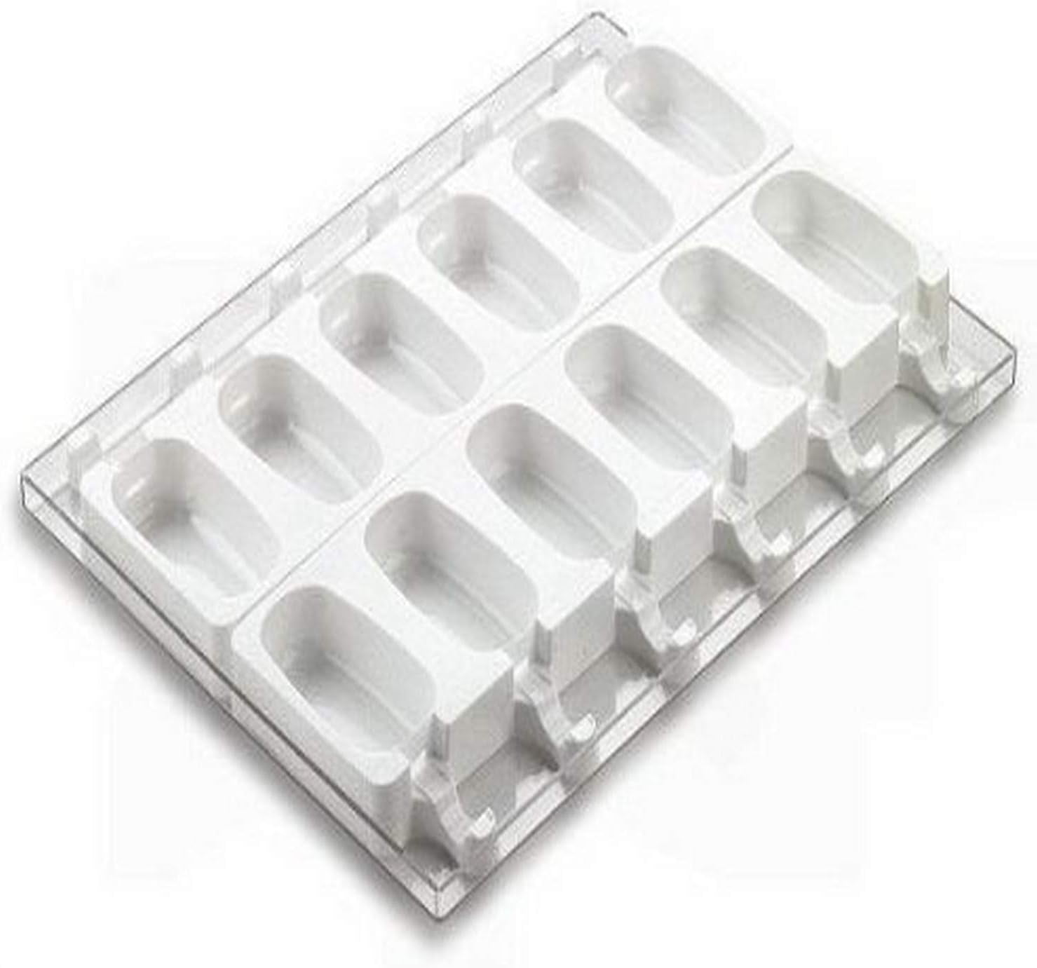 Ice Cream Molds, Tray and 50 Sticks, Traditional Shape, Set of 2 ...