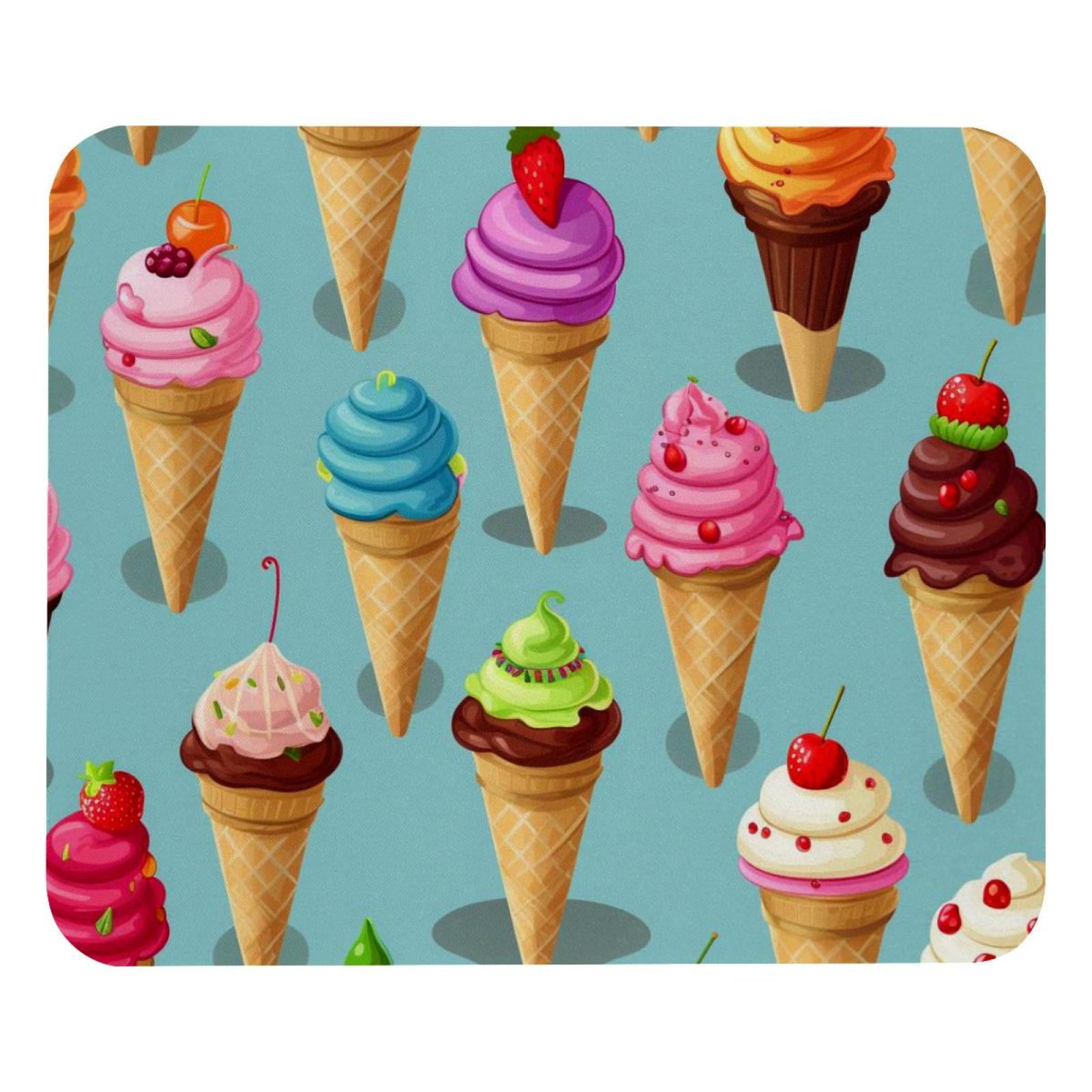 Ice Cream Mouse Pad, Personality Design Rubber Base for Office Decor ...