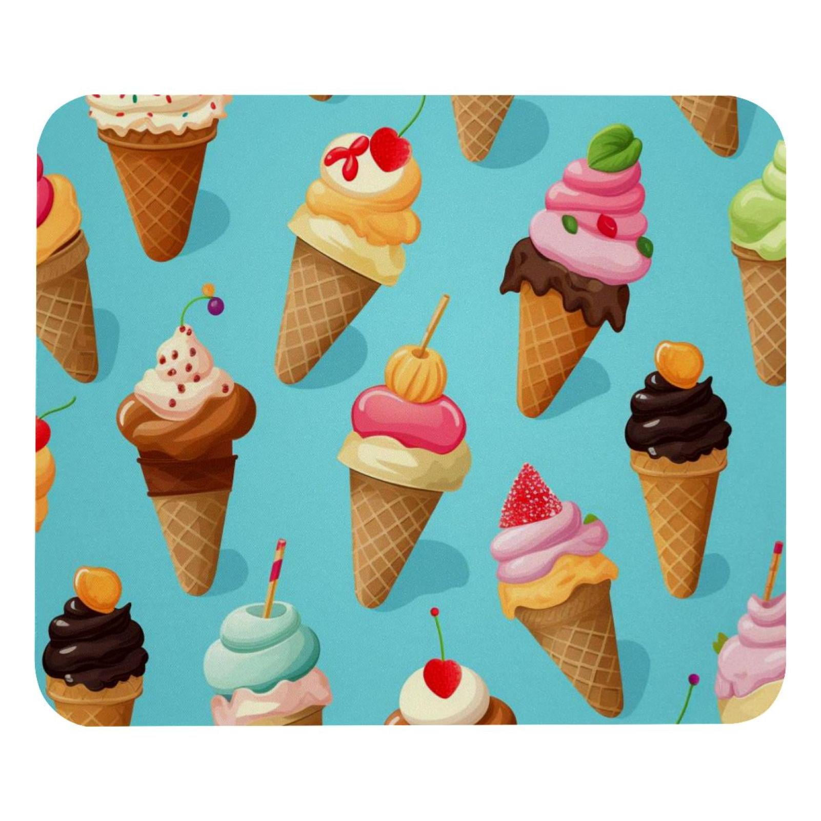 Ice Cream Mouse Pad, Personality Design Rubber Base for Office Decor ...