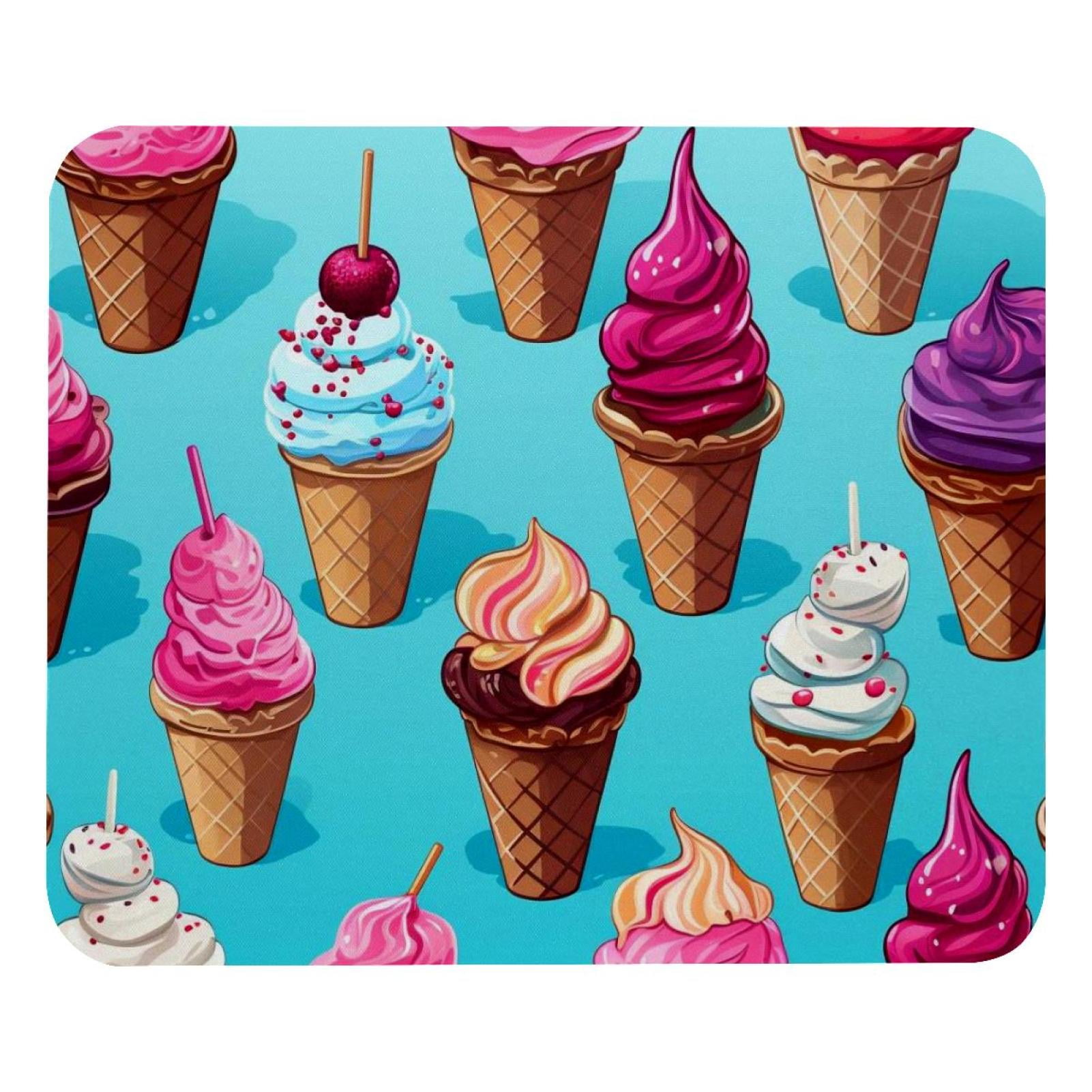 Ice Cream Mouse Pad, Personality Design Rubber Base for Office Decor ...