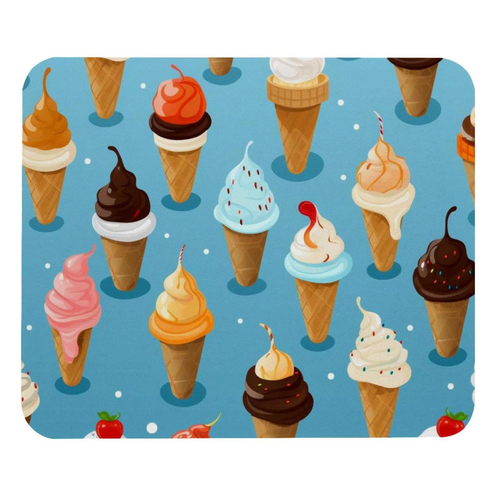 Ice Cream Mouse Pad, Personality Design Rubber Base for Office Decor ...