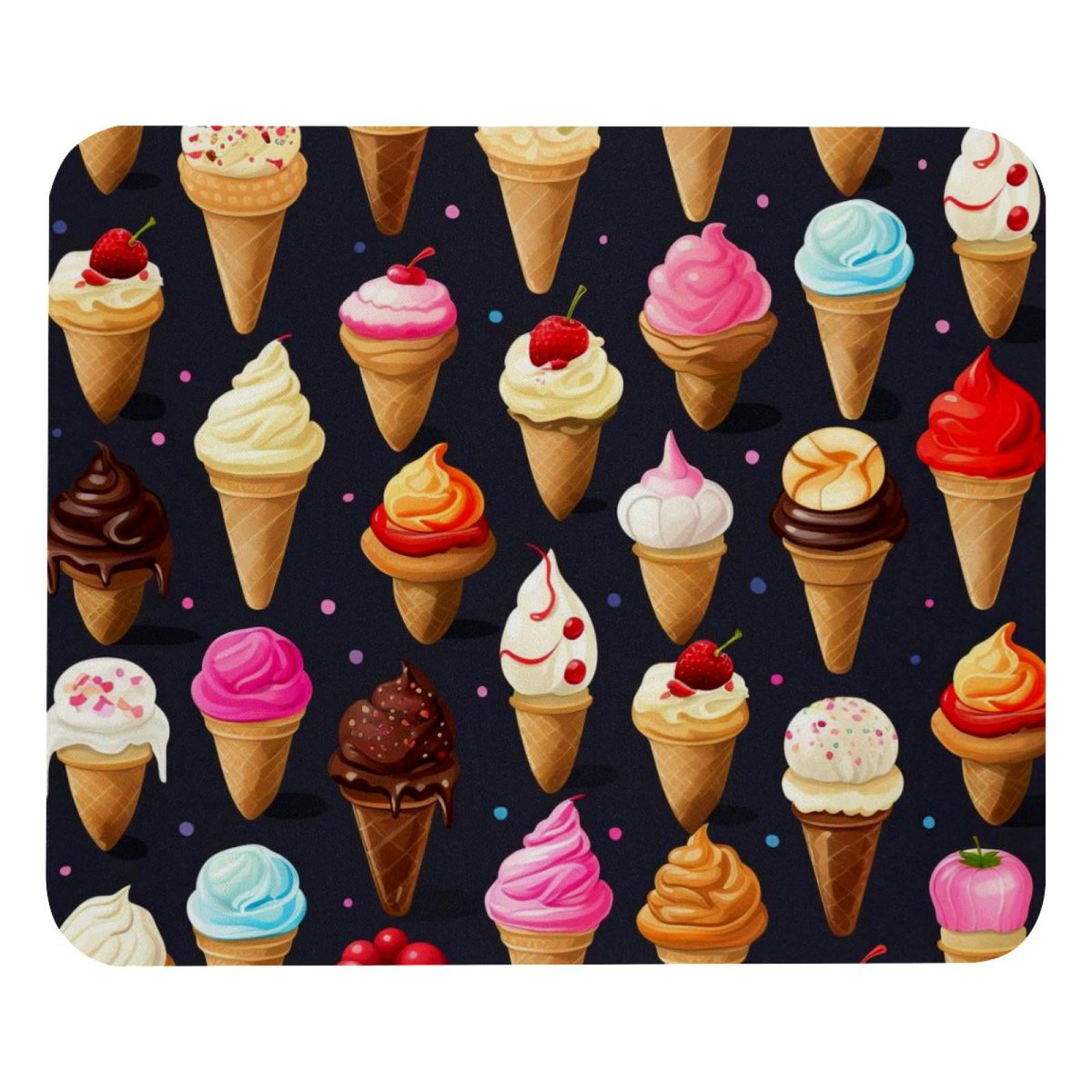 Ice Cream Mouse Pad, Personality Design Rubber Base for Office Decor ...