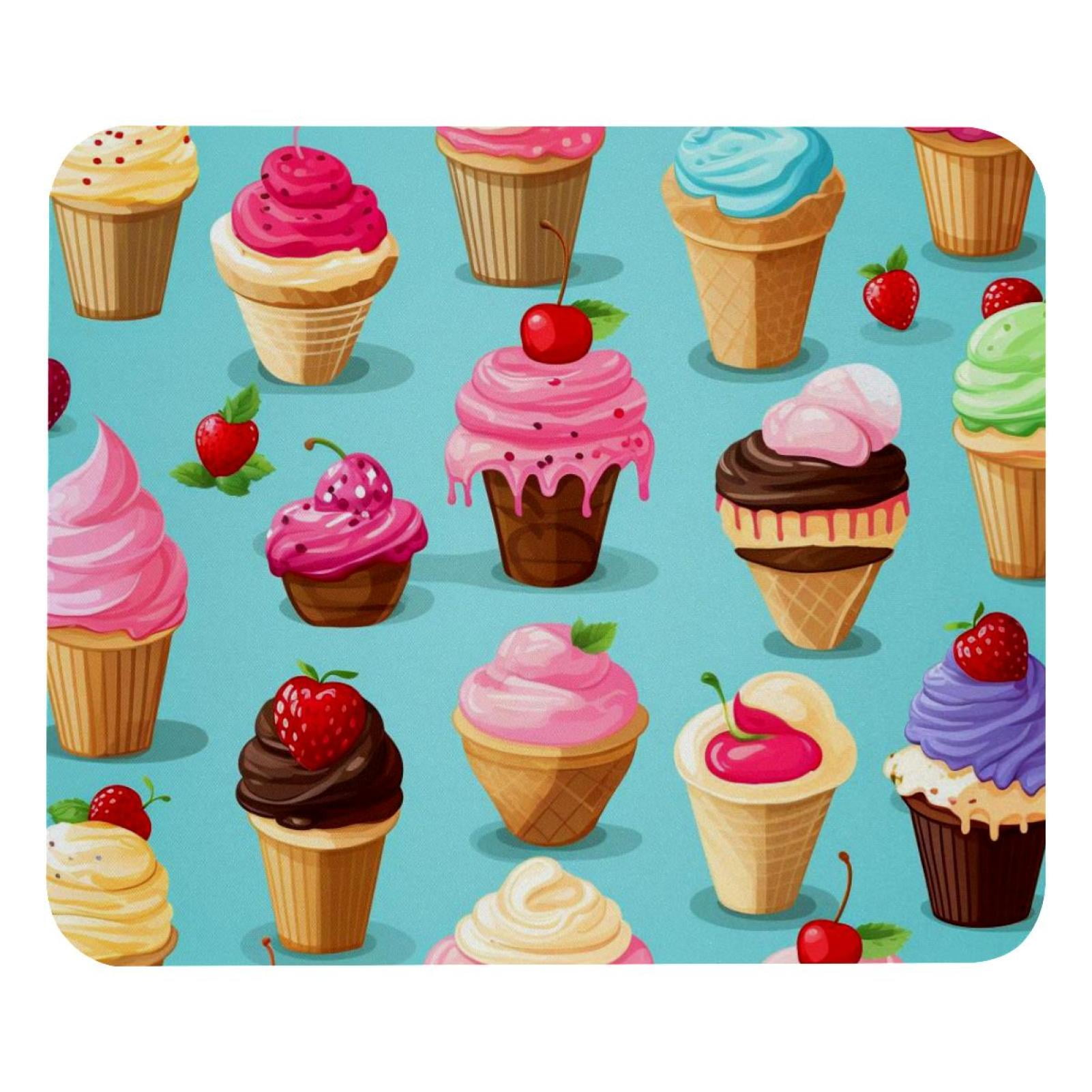 Ice Cream Mouse Pad for Wireless Mouse Home Office Desk Laptop with ...