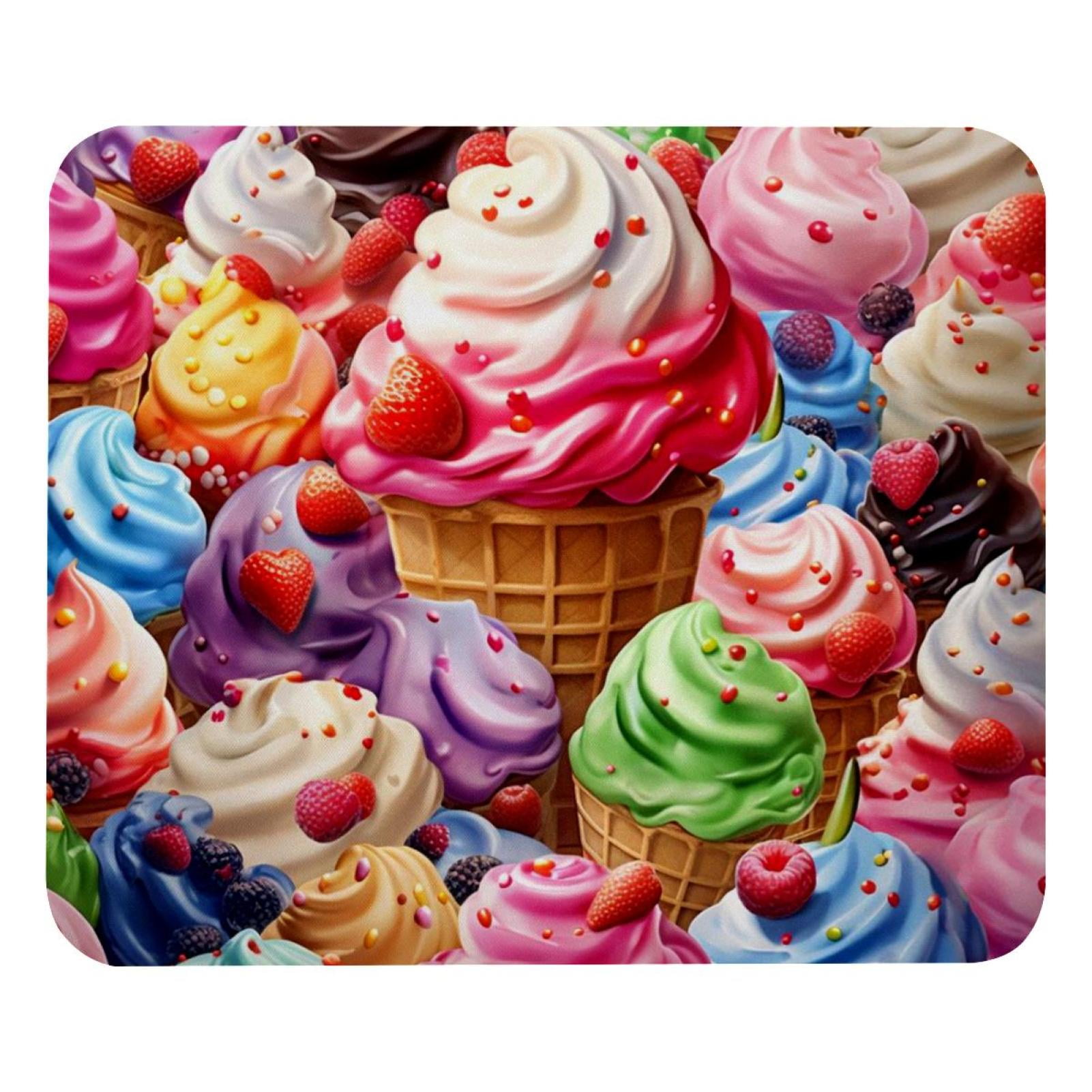 Ice Cream Mouse Pad for Wireless Mouse Home Office Desk Laptop with ...