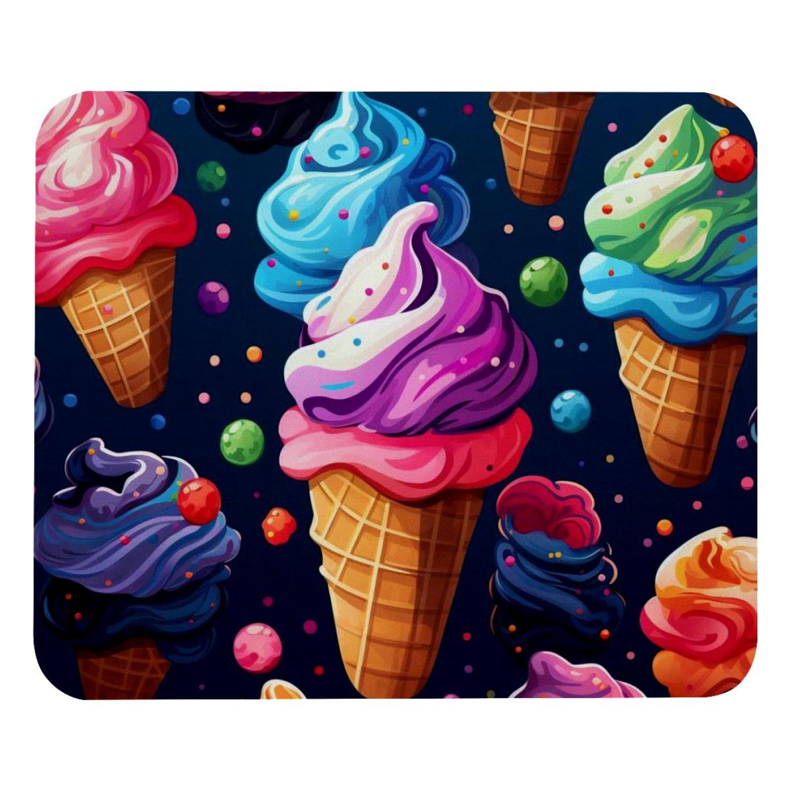 Ice Cream Mouse Pad for Wireless Mouse Home Office Desk Laptop with ...