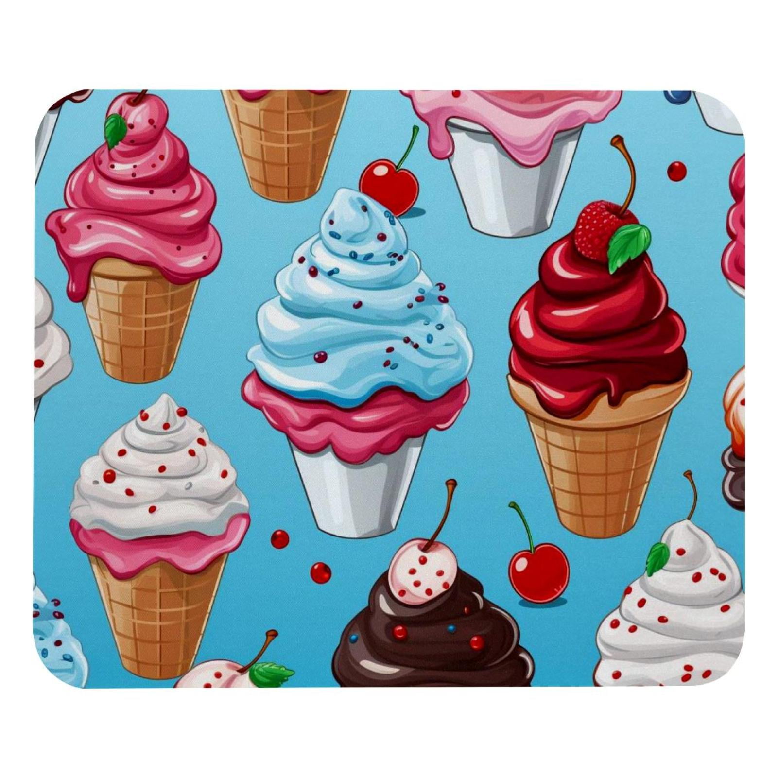 Ice Cream Mouse Pad for Wireless Mouse Home Office Desk Laptop with ...