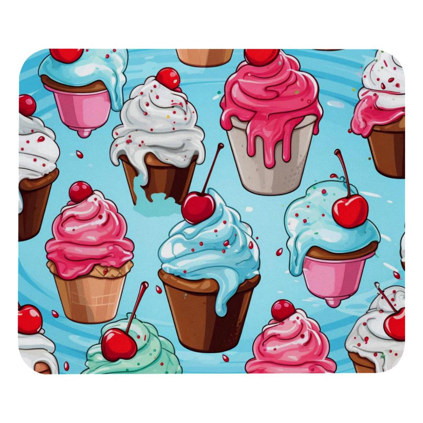 Ice Cream Mouse Pad for Wireless Mouse Home Office Desk Laptop with ...